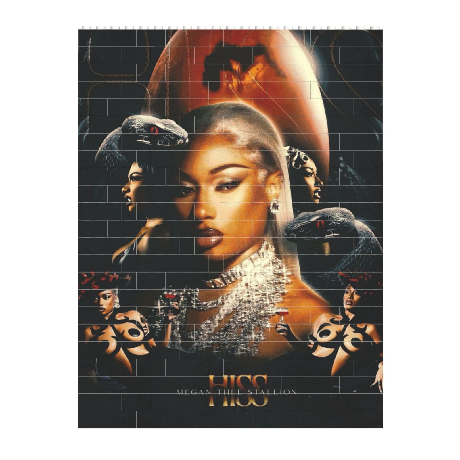 Megan Thee Stallion Funny Block Puzzle, Abs Safe Material, Children'S ...