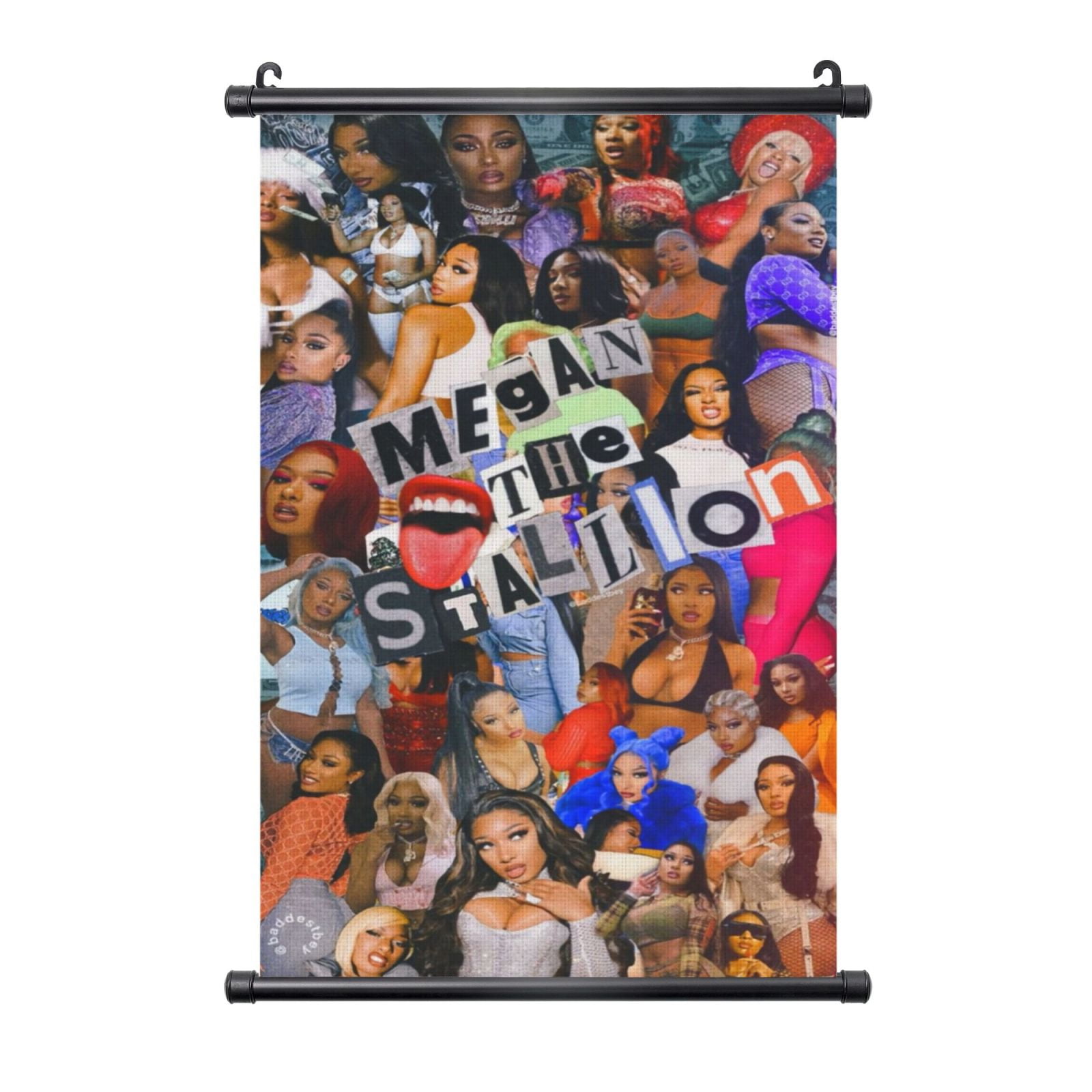 Megan Thee Stallion Posters Wall Hanging Black Plastic Shaft Poster ...