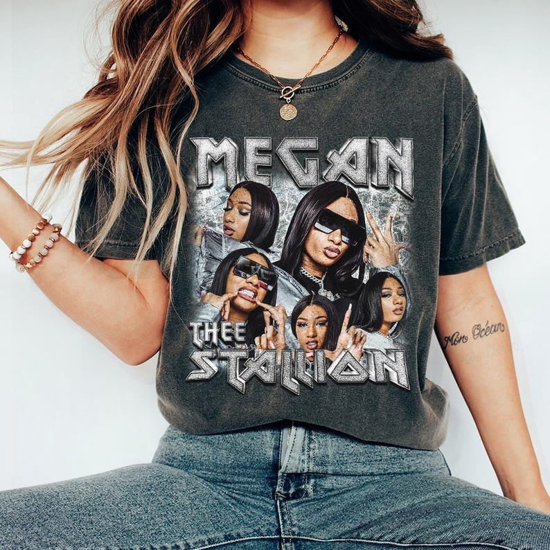 Megan Thee Stallion Retro 90s Shirt, Bootleg The Hood Mona Lisa Music ...