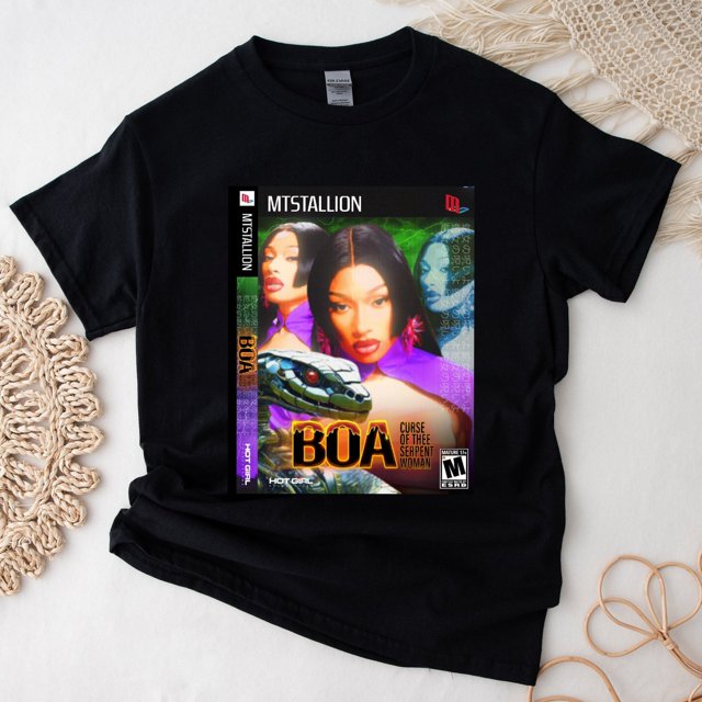 Megan Thee Stallion T-Shirt BOA Video Game Cover Graphics Fan Art Tee, Megan The Stallion Tshirt ...