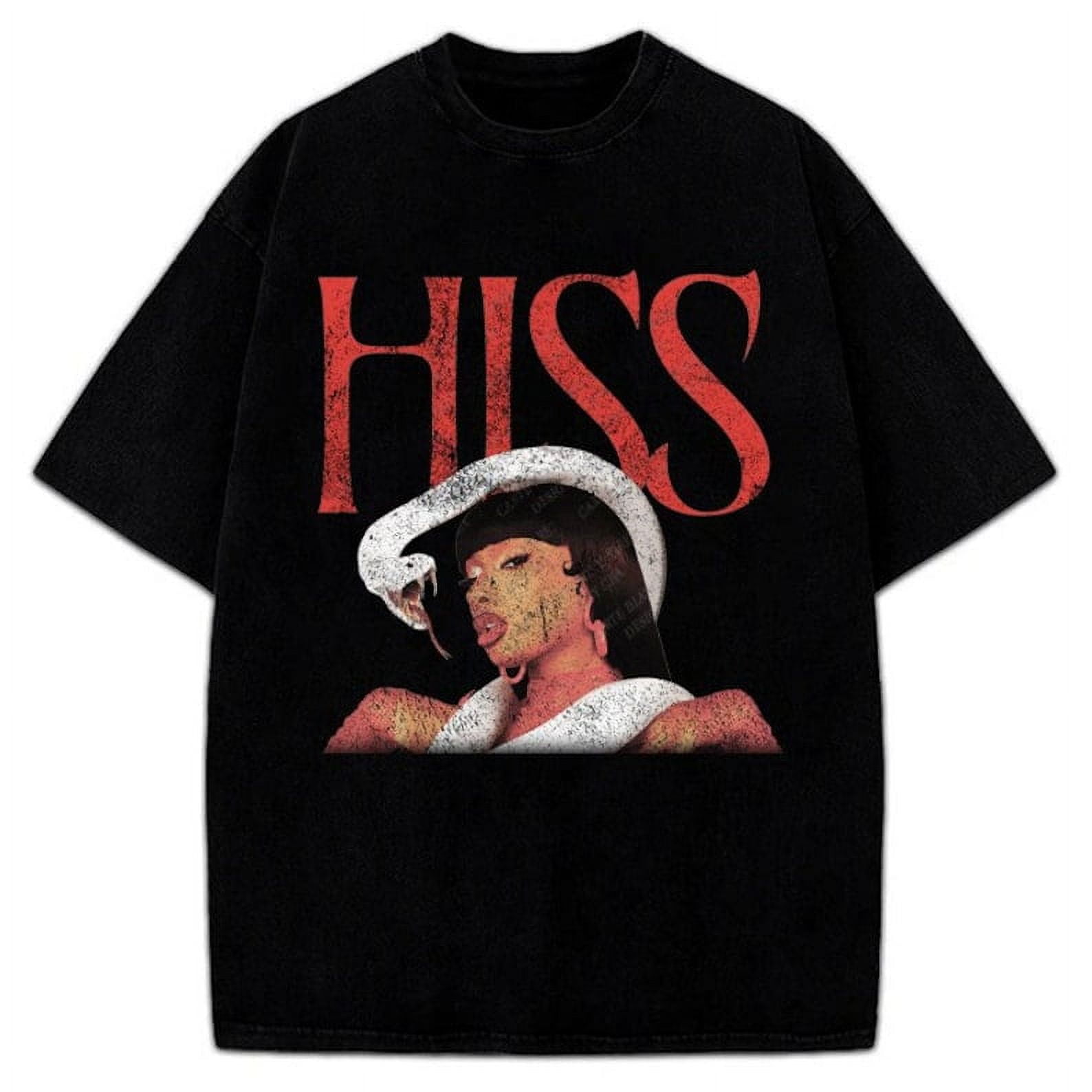 Megan Thee Stallion T-Shirt Hiss Vintage Graphics Fan Tee - Walmart.com