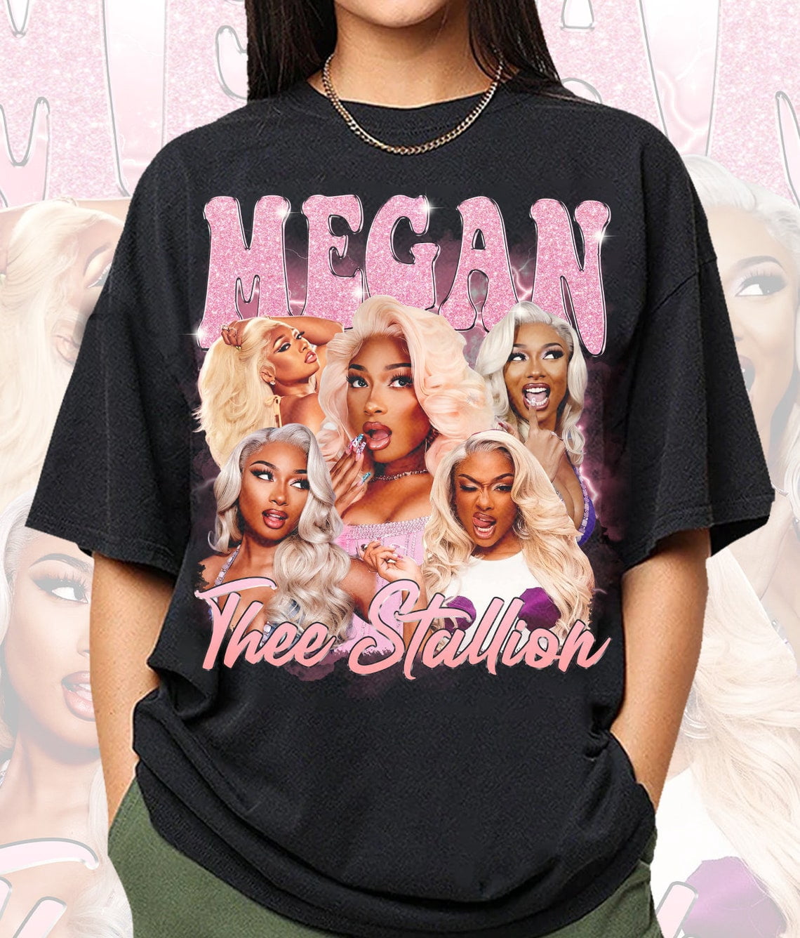 Megan-Thee Stallion Vintage Shirt, Megan Rapper Bootleg Shirt, Retro ...