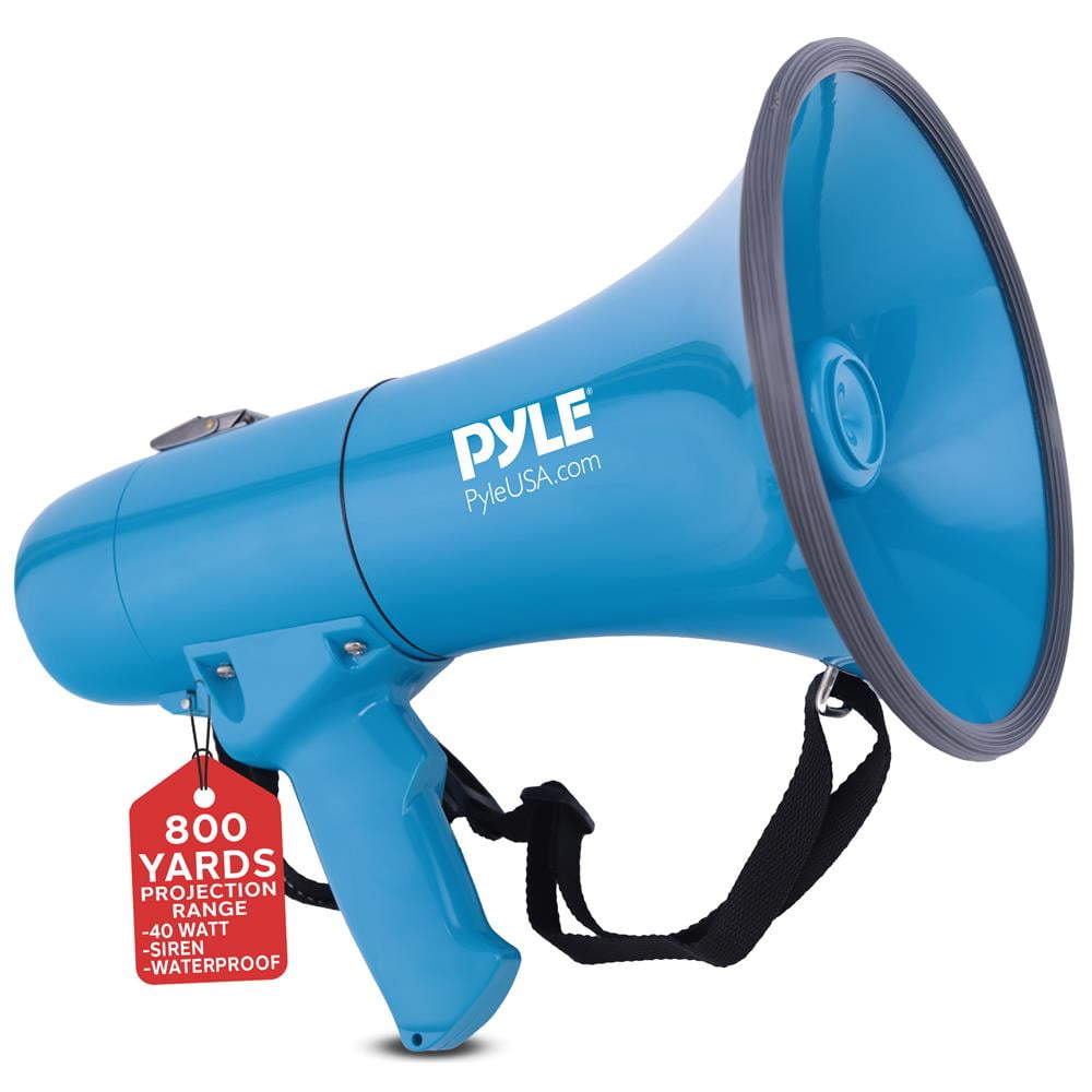 Megaphone Siren Bullhorn Speaker, Portable and Lightweight Automatic ...