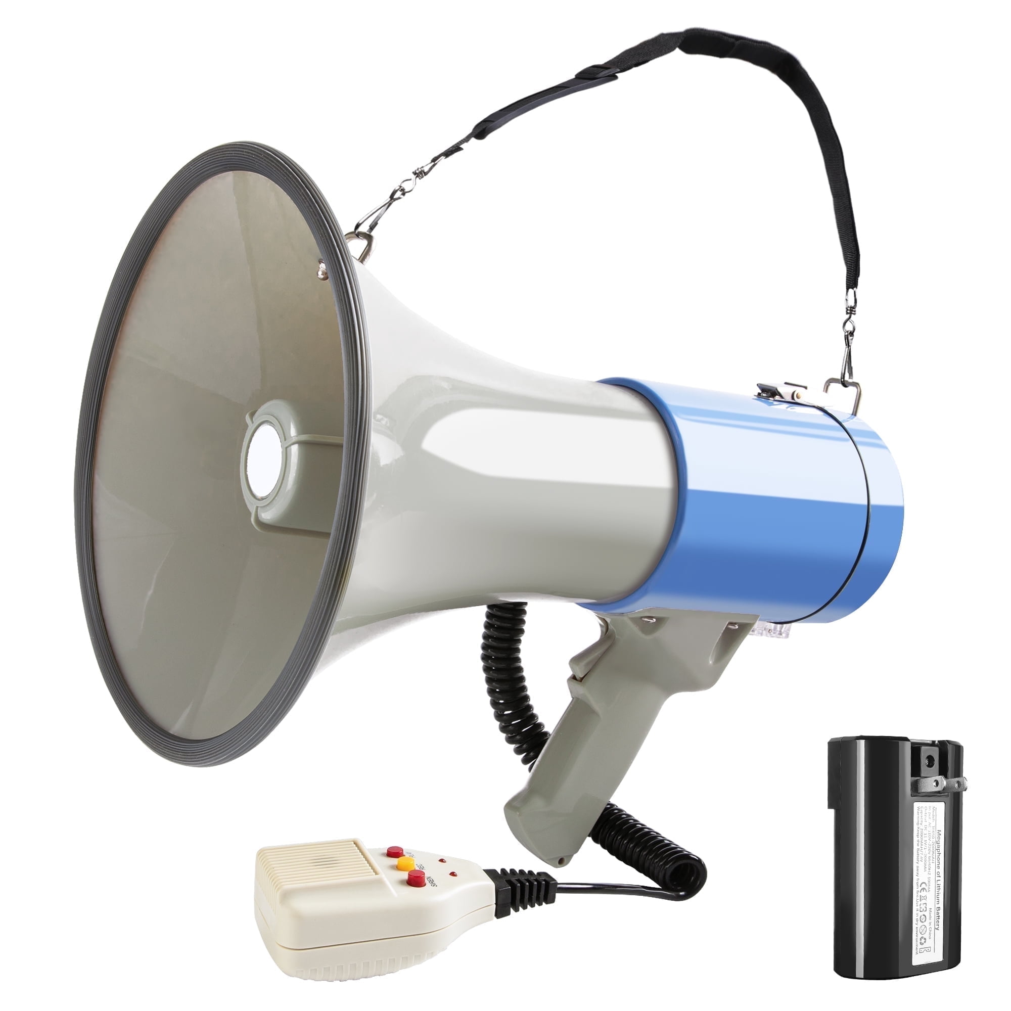 MyMealivos 50W ABS Material Megaphone with Rechargeable Battery ...