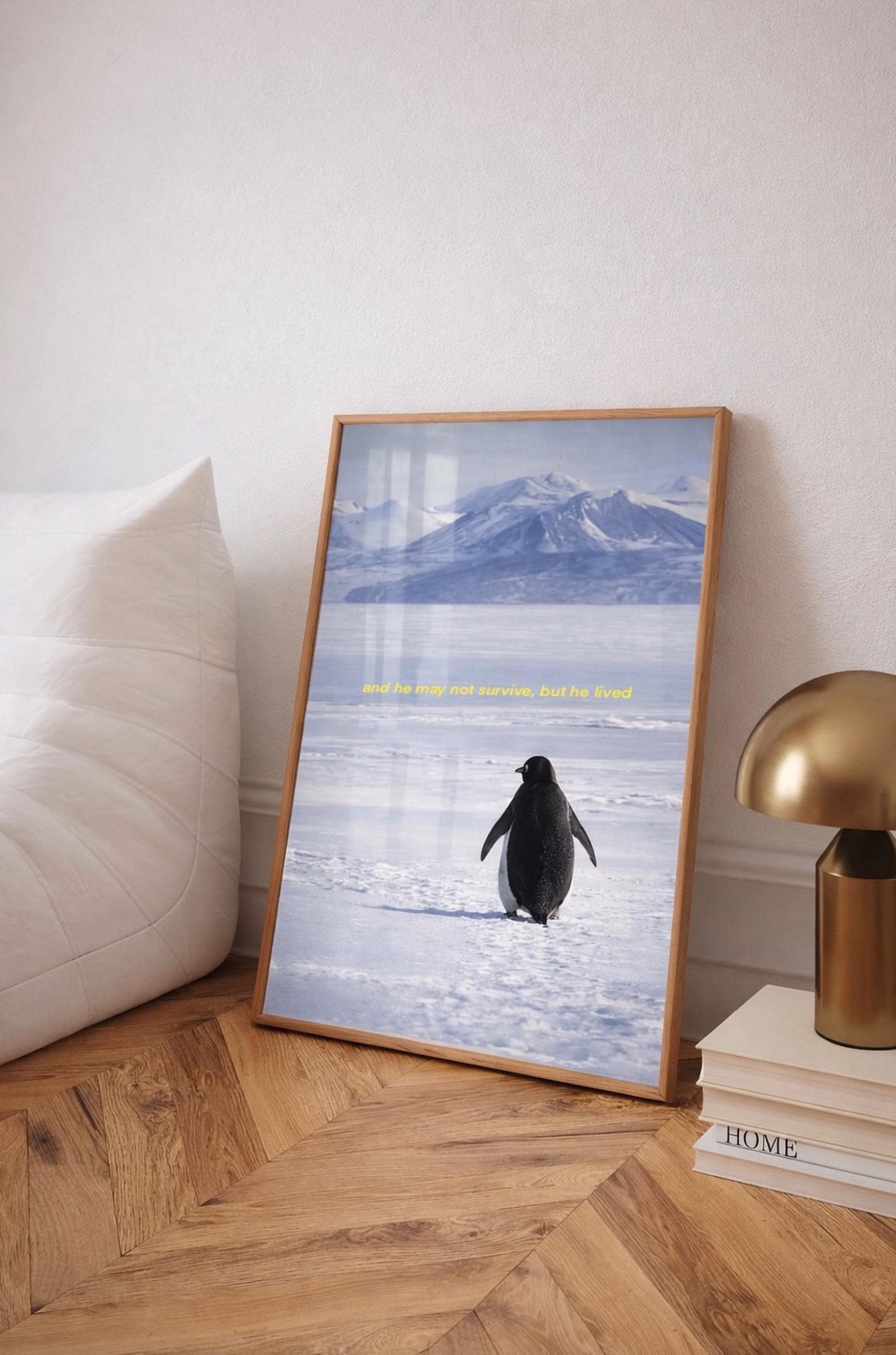 Megas Nihilist Penguin Meme Poster Wall Art Viral Sad Penguin Poster ...