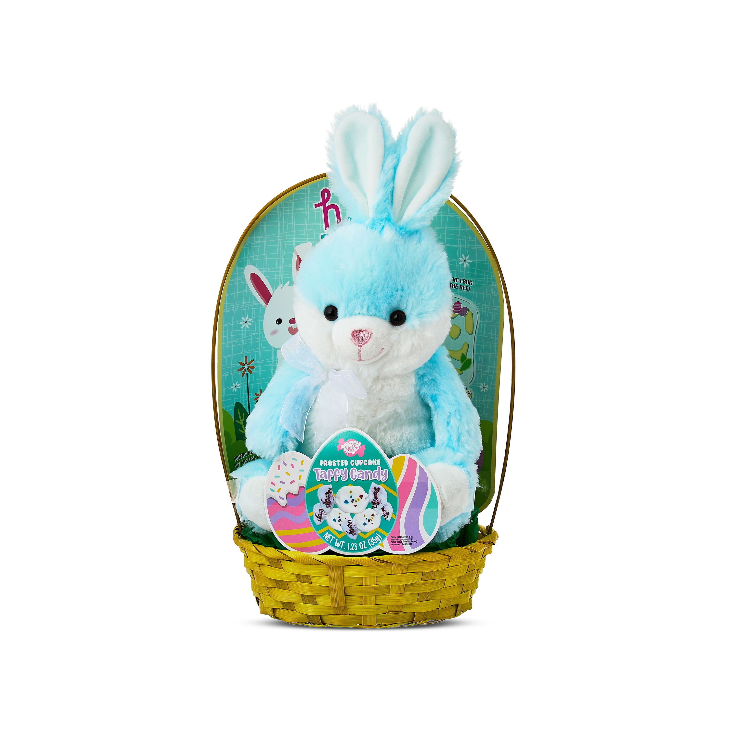 Megatoys Blue Bunny Plush Easter Basket - Walmart.com