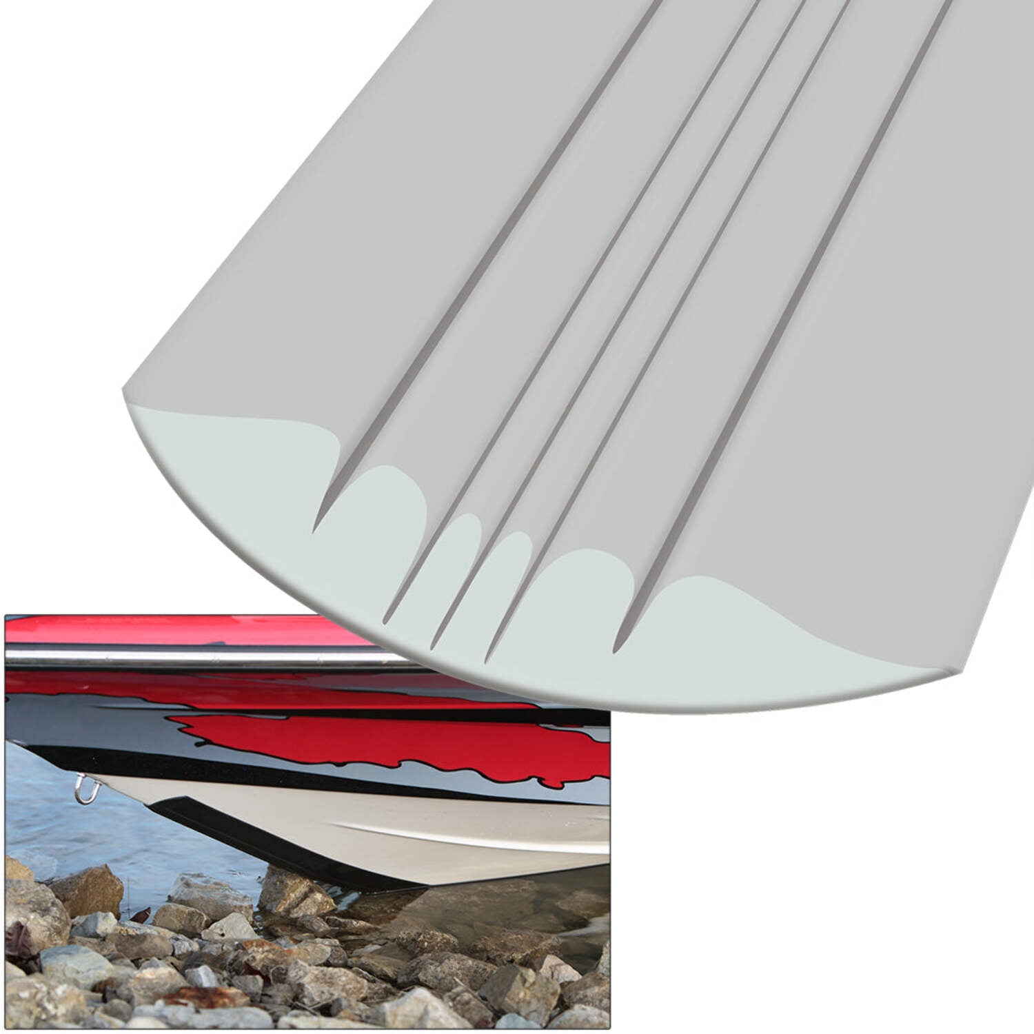 Megaware Keel Guard 54305207 Keel Protector - Fits 17 ft. - 18 ft. Boat ...