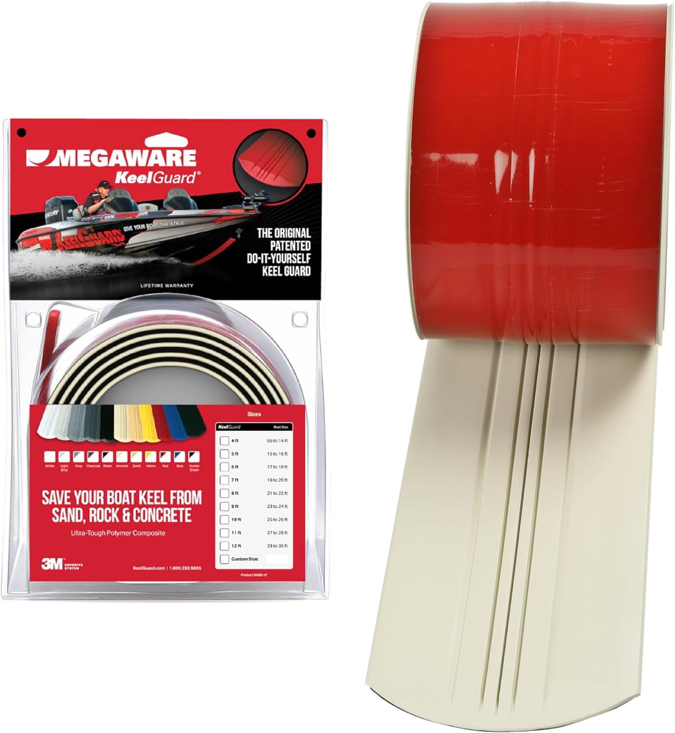 Megaware Self-Adhesive DIY Keel Guard - Prolongs the Life of Your Boat ...