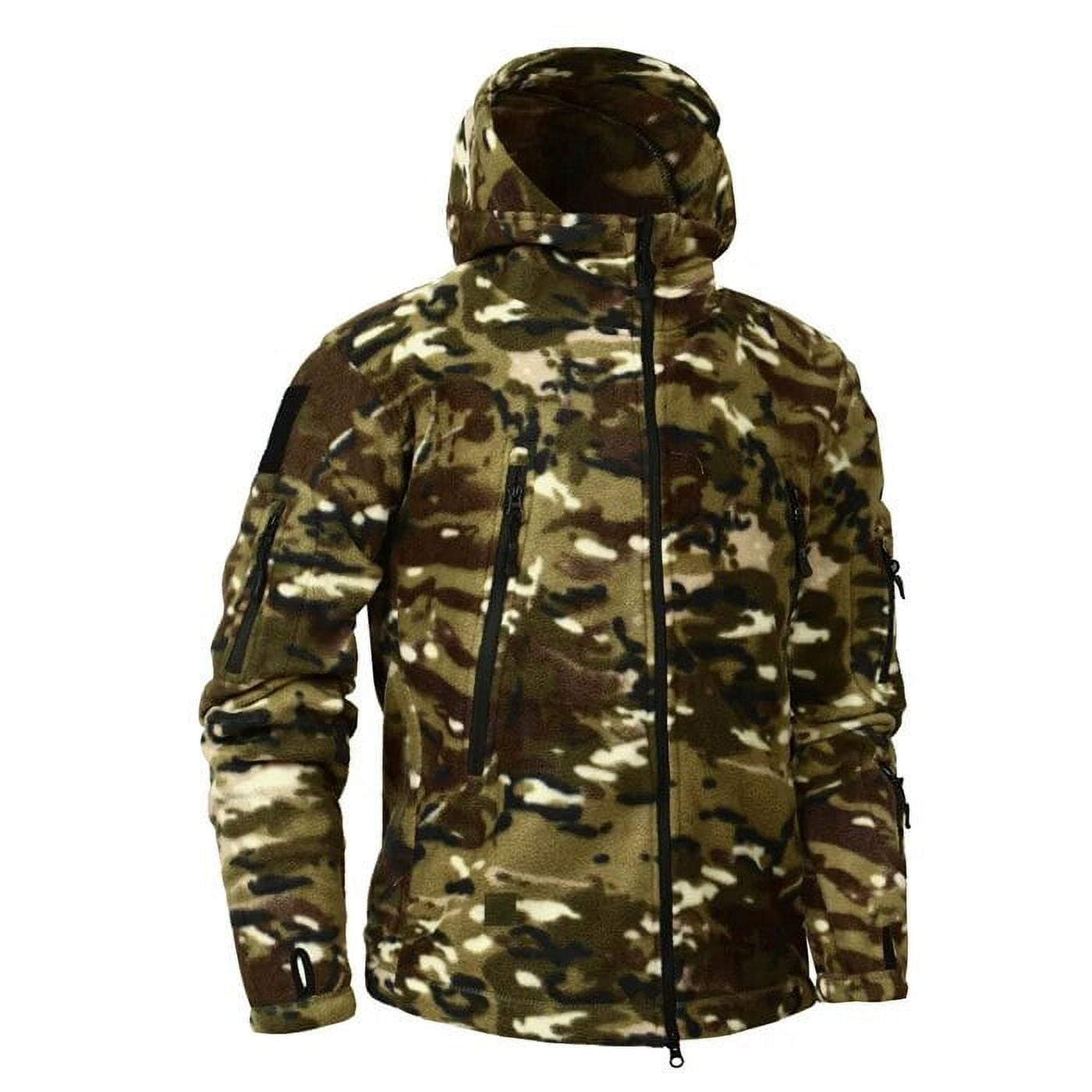 Mege Brand Autumn Winter Military Fleece Camouflage Tactical Men's ...