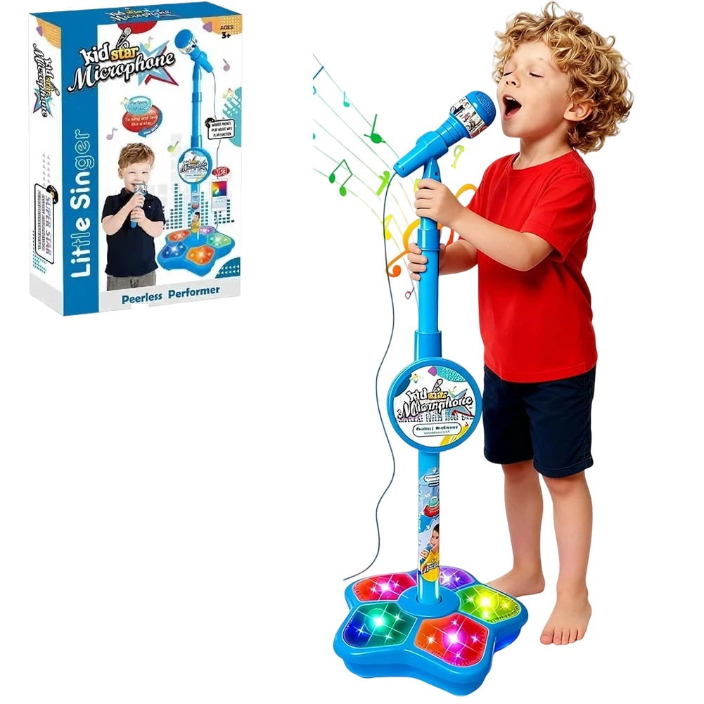 Megele Star Microphone with Stand, All in One Microphone Toy, 2025 New ...