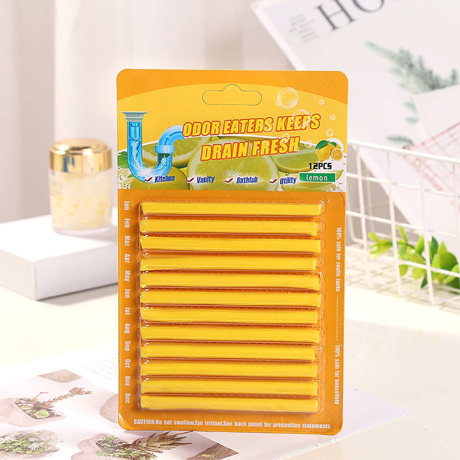 Meggemo 2 Pcs Sewer Dredging And Deodorizing Sticks Pipe Cleaning Tool ...