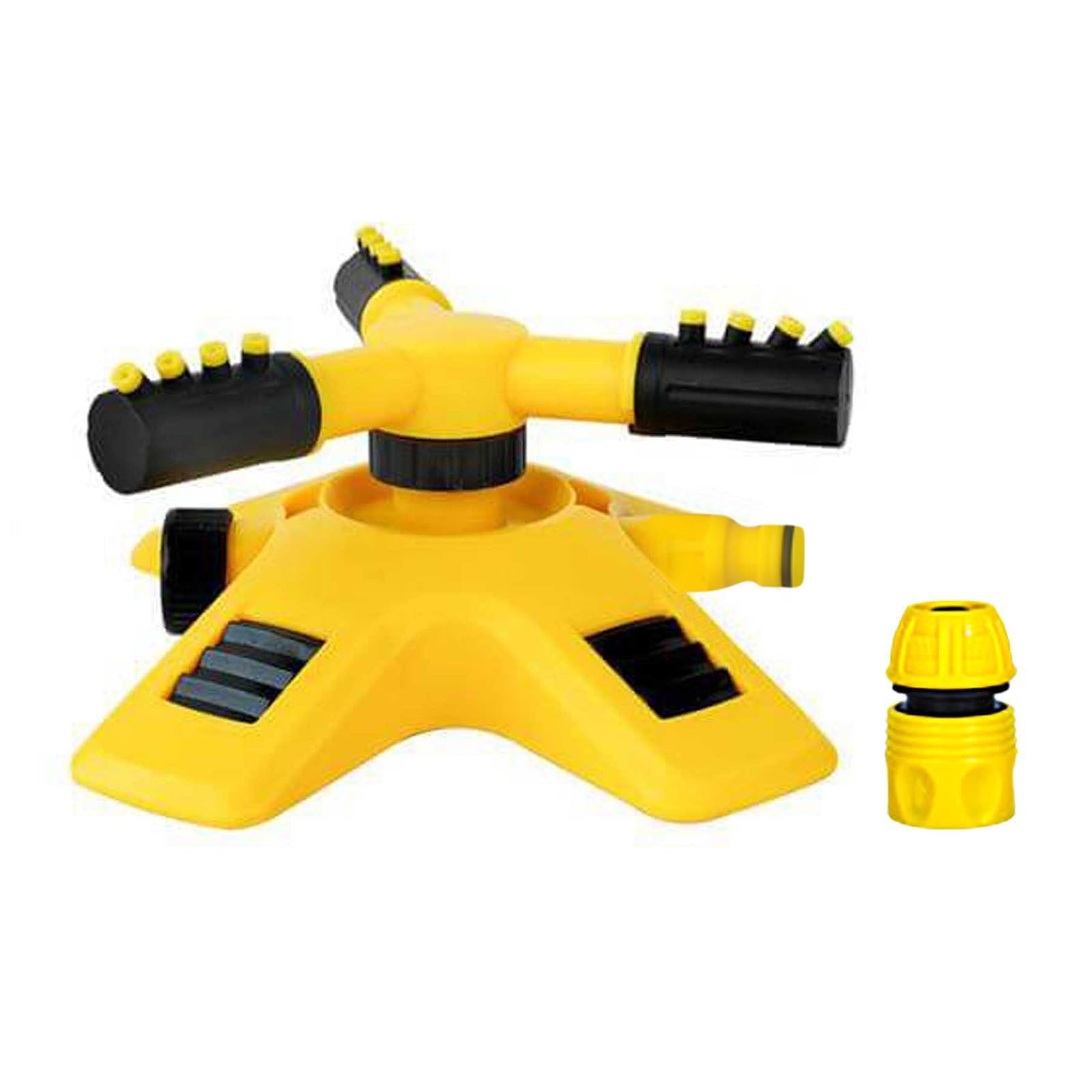 Meggemo 360 Degree Automatic Rotating Garden Sprinkler with 4 6 10 Inch ...