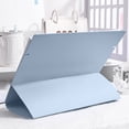 Meggemo A4 Plastic Writing Clipboard with Foldable Stand Paper Storage ...
