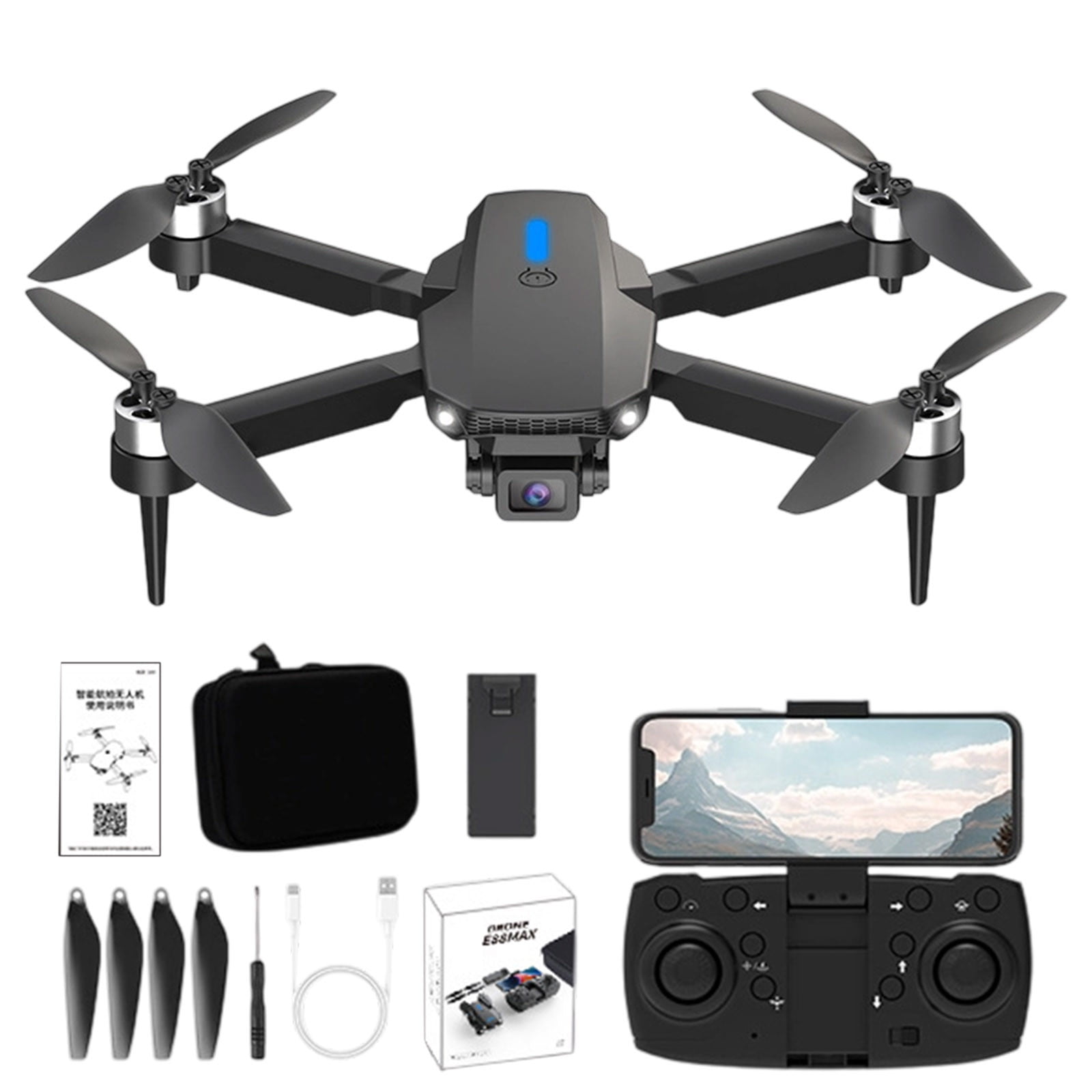 Meggemo Christmas Gift Remote Control Drone With Screen V34 - GPS ...