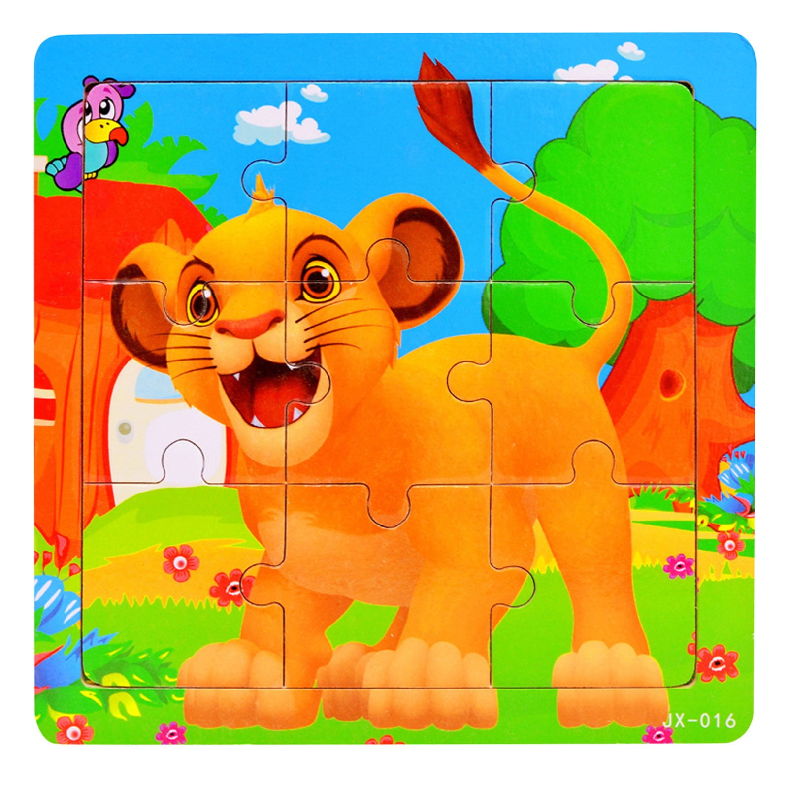 Meggemo Cute Animal Puzzle,Wooden Puzzles For Toddlers 1-3, Toddler ...