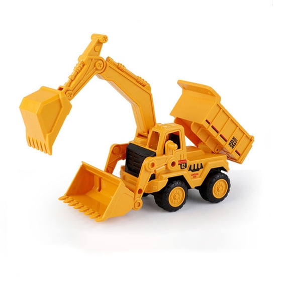 Meggemo Gift Construction Vehicle Toy Set - Excavator, Bulldozer ...