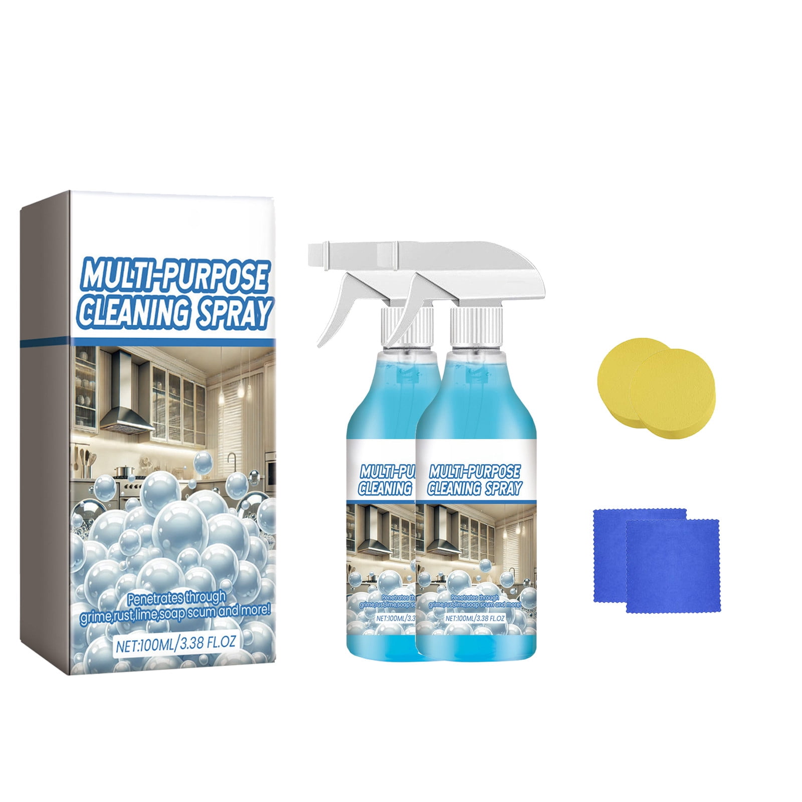 Meggemo Kitchen Foaming Cleaner Heavy Duty Degreaser Removes Food ...