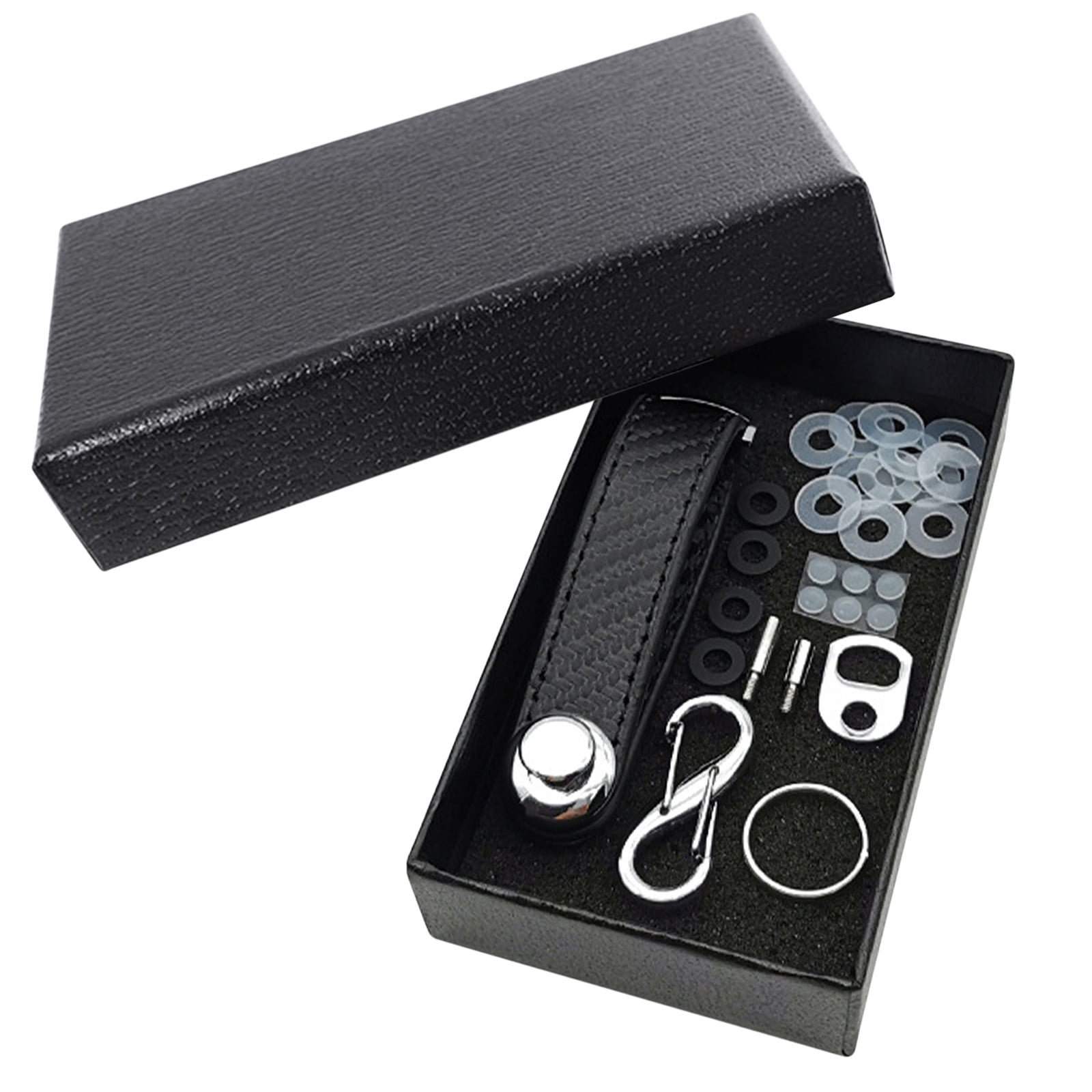 Meggemo Leather Key Organizer Key Case Portable Compact Key Holder for ...