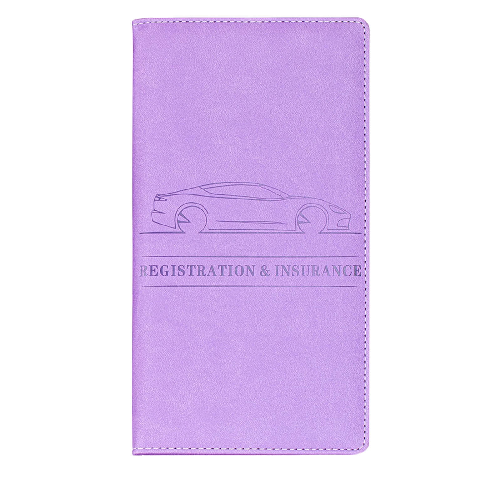 Meggemo PU Leather Car Document Holder Vehicle Insurance Card Case ...