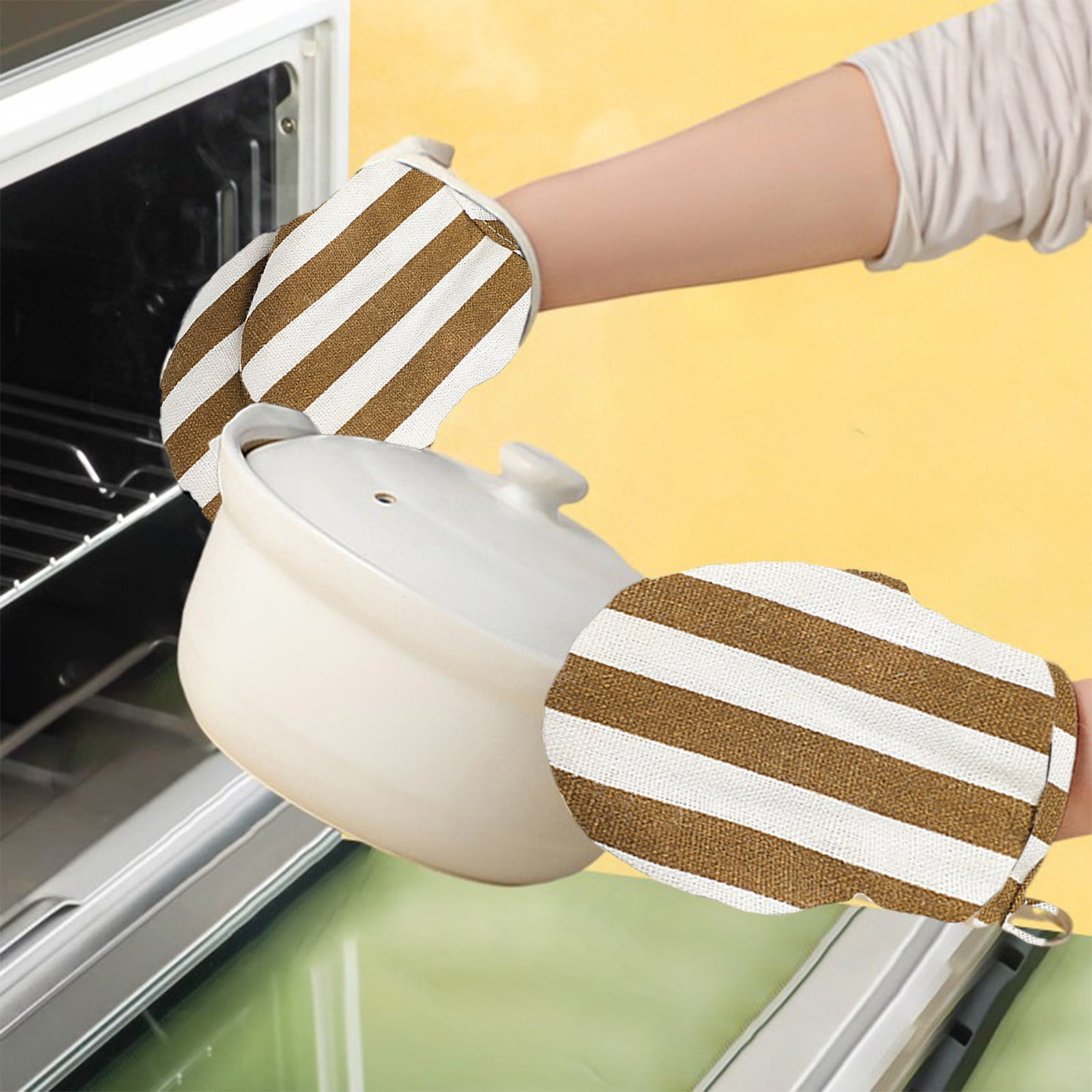 Meggemo Single Oven Mitt High Temperature Resistant Heat Proof For ...