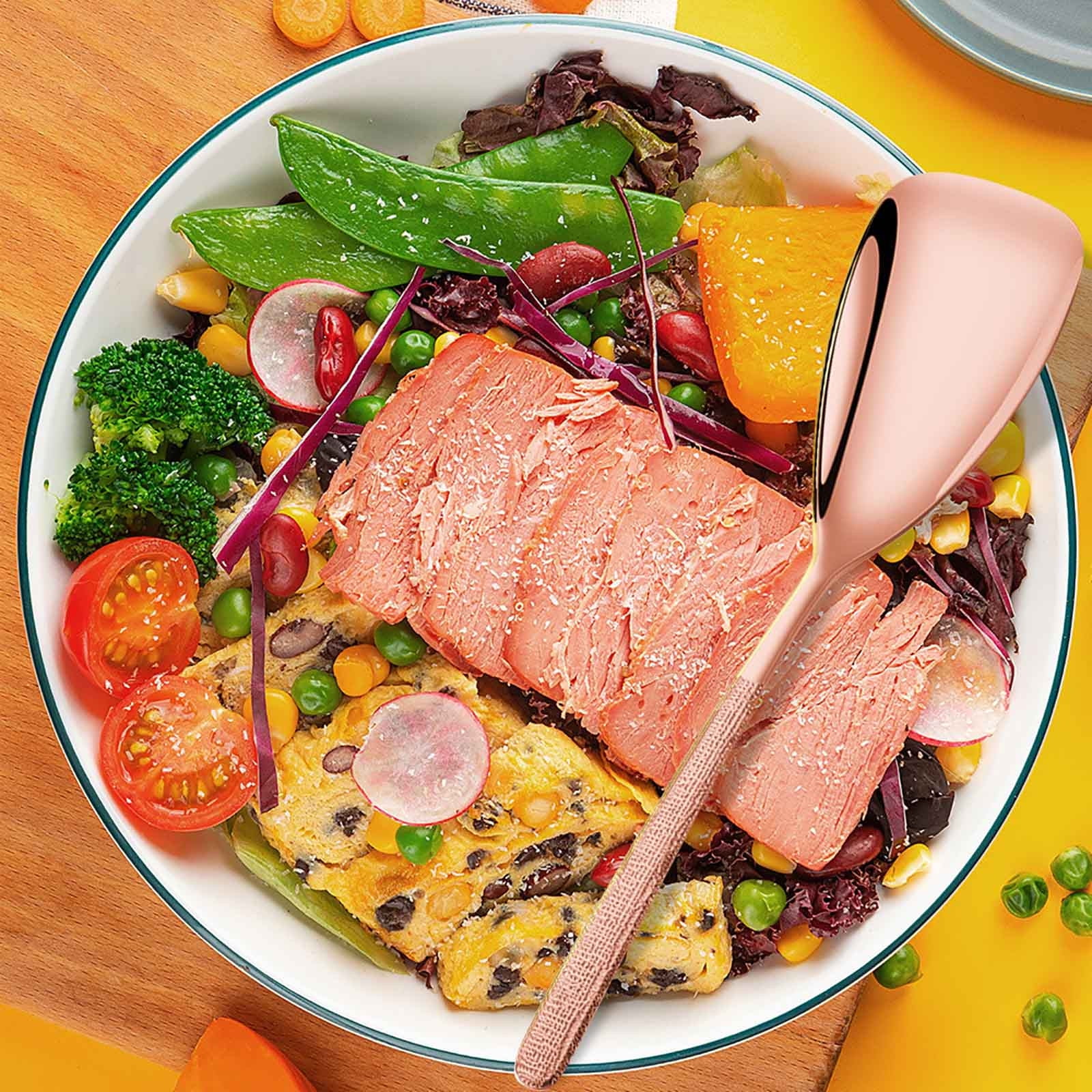 Meggemo Stainless Steel Serving Spoon Large Kitchen Spoon For Buffets ...