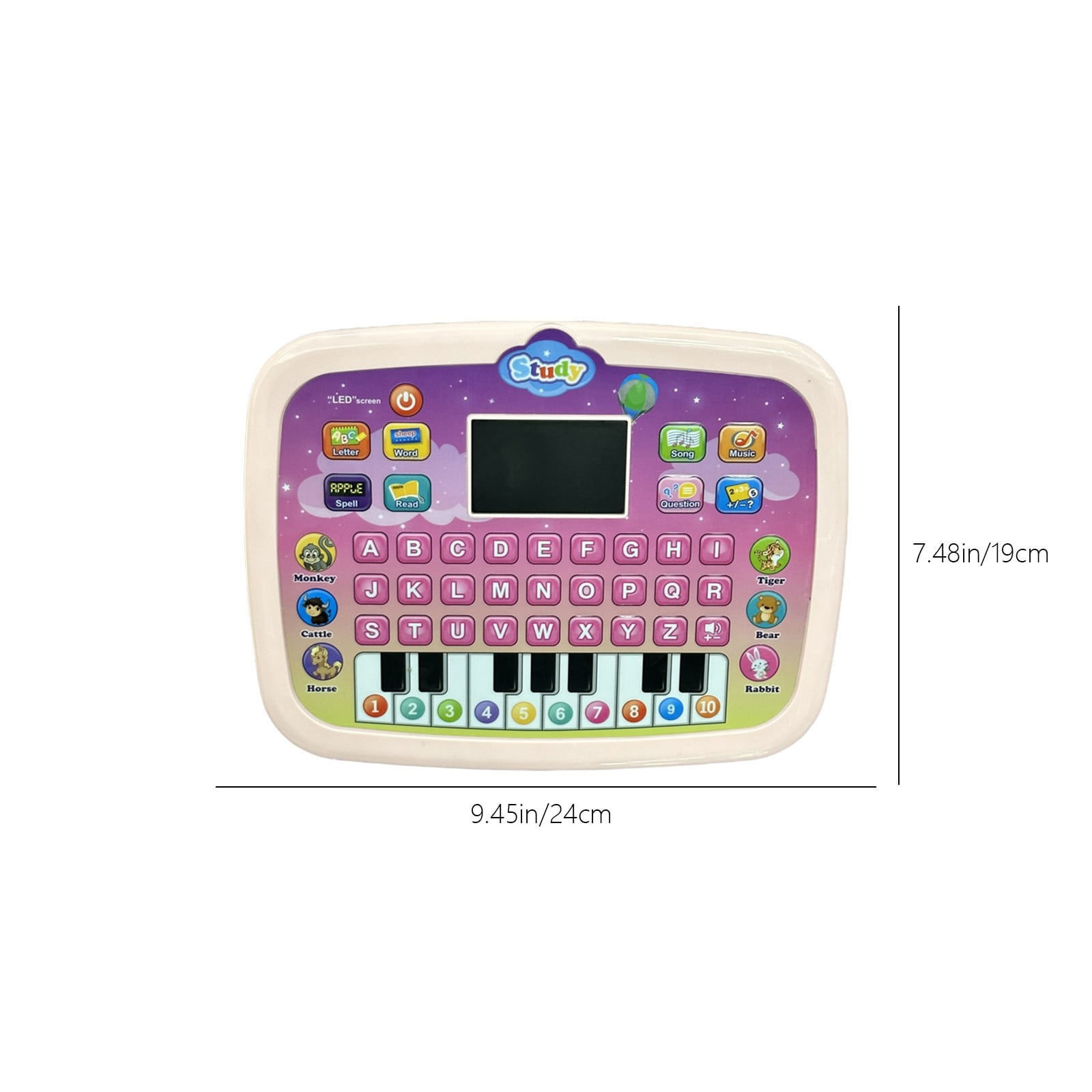 Meggemo Tablet Toddler Learning Pad Interactive Toy With Screen ...