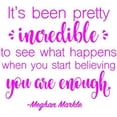 Meghan Markle Wall Quote - Vinyl Wall Decal 20"x20" - House Decor for ...
