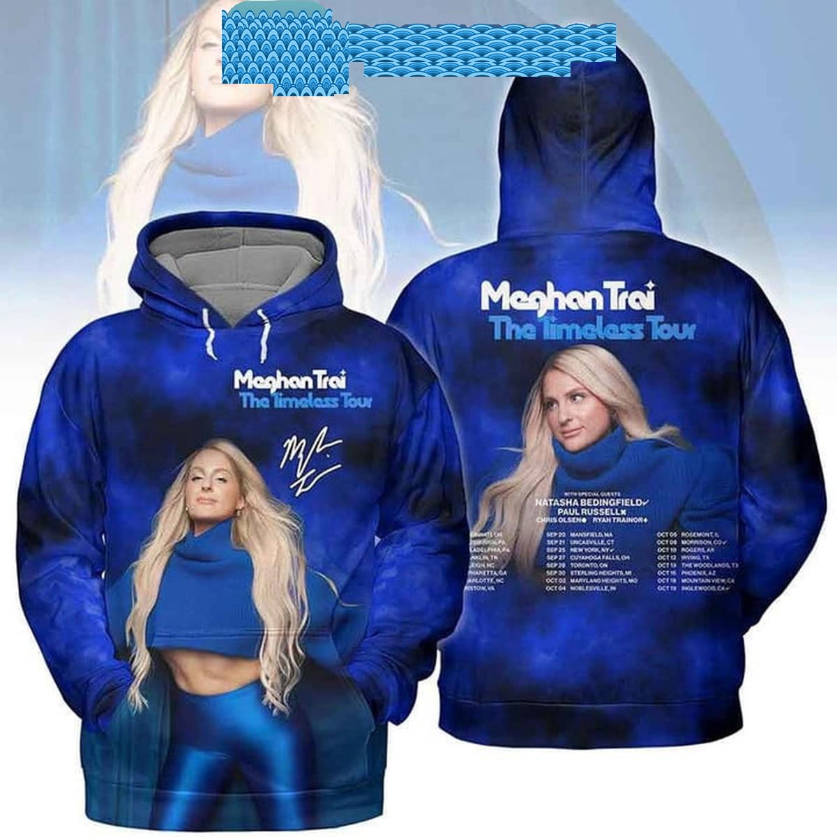 Meghan Trainor 2024 The Timeless Tour Schedule Hoodie T-Shirt - Walmart.com