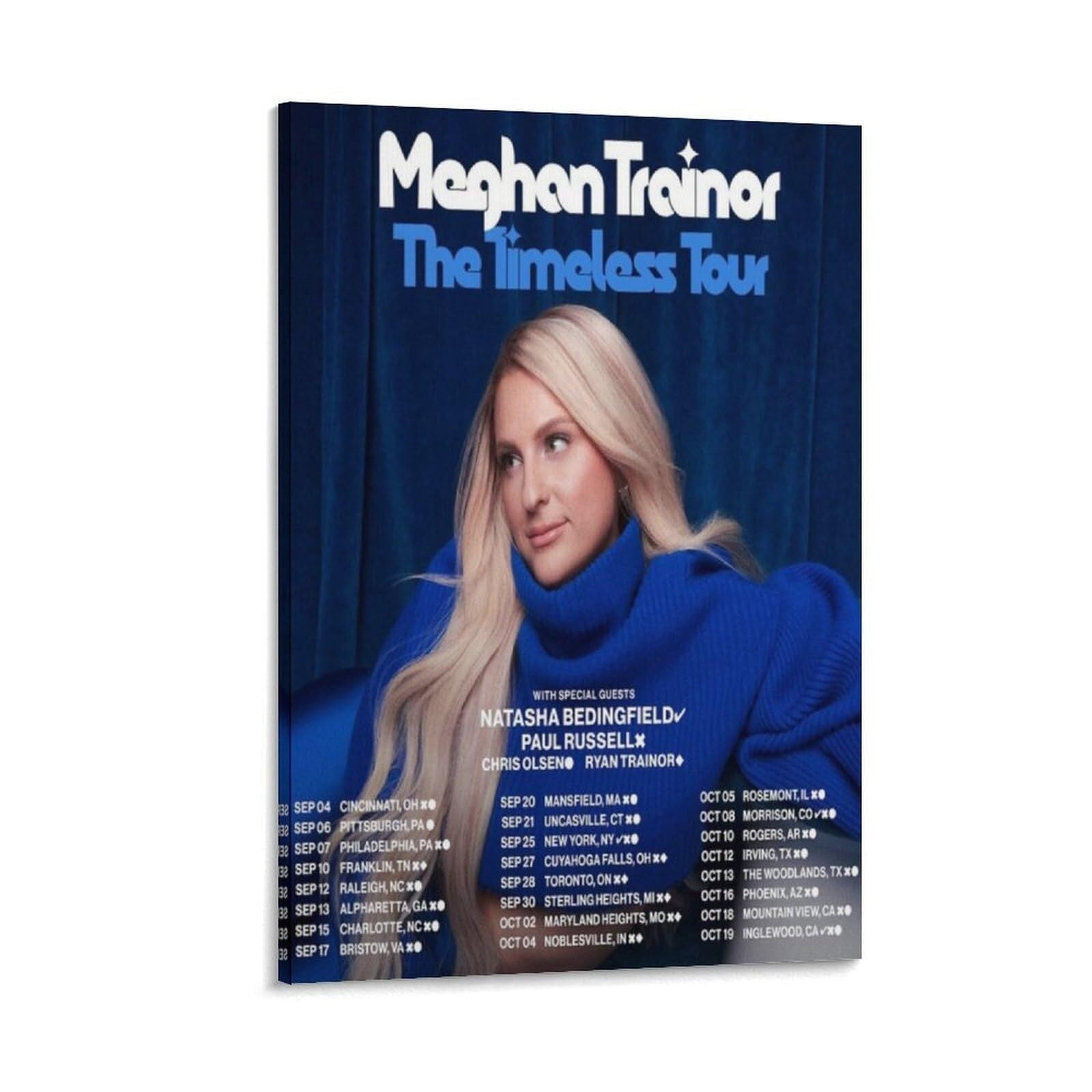 Meghan Trainor The Timeless Tour 2024 Canvas Poster Bedroom Decoration ...