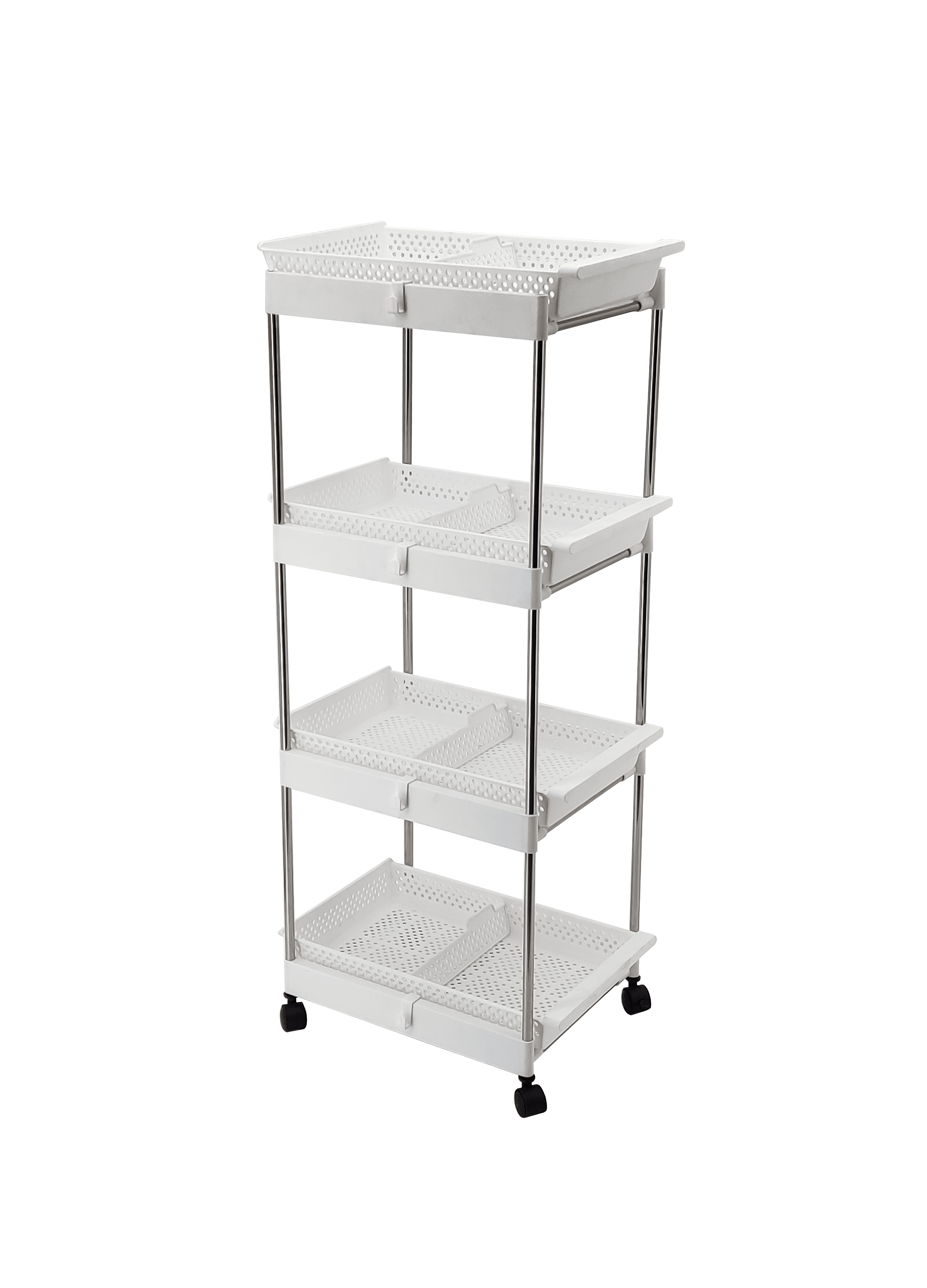 Meghna 4 Tier Utility Shelves Plastic Shelves for Home Storage with ...
