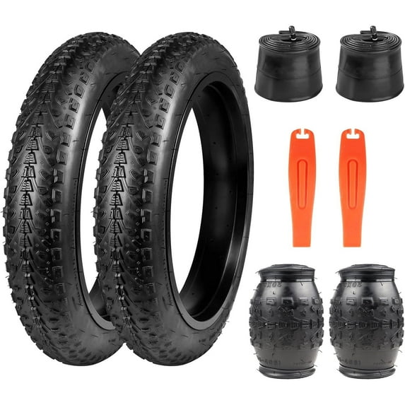 MEGHNA Fat Tire 26x3.0 Inch, Wear-Resistant Mountain Snow Bicycle Tires ...