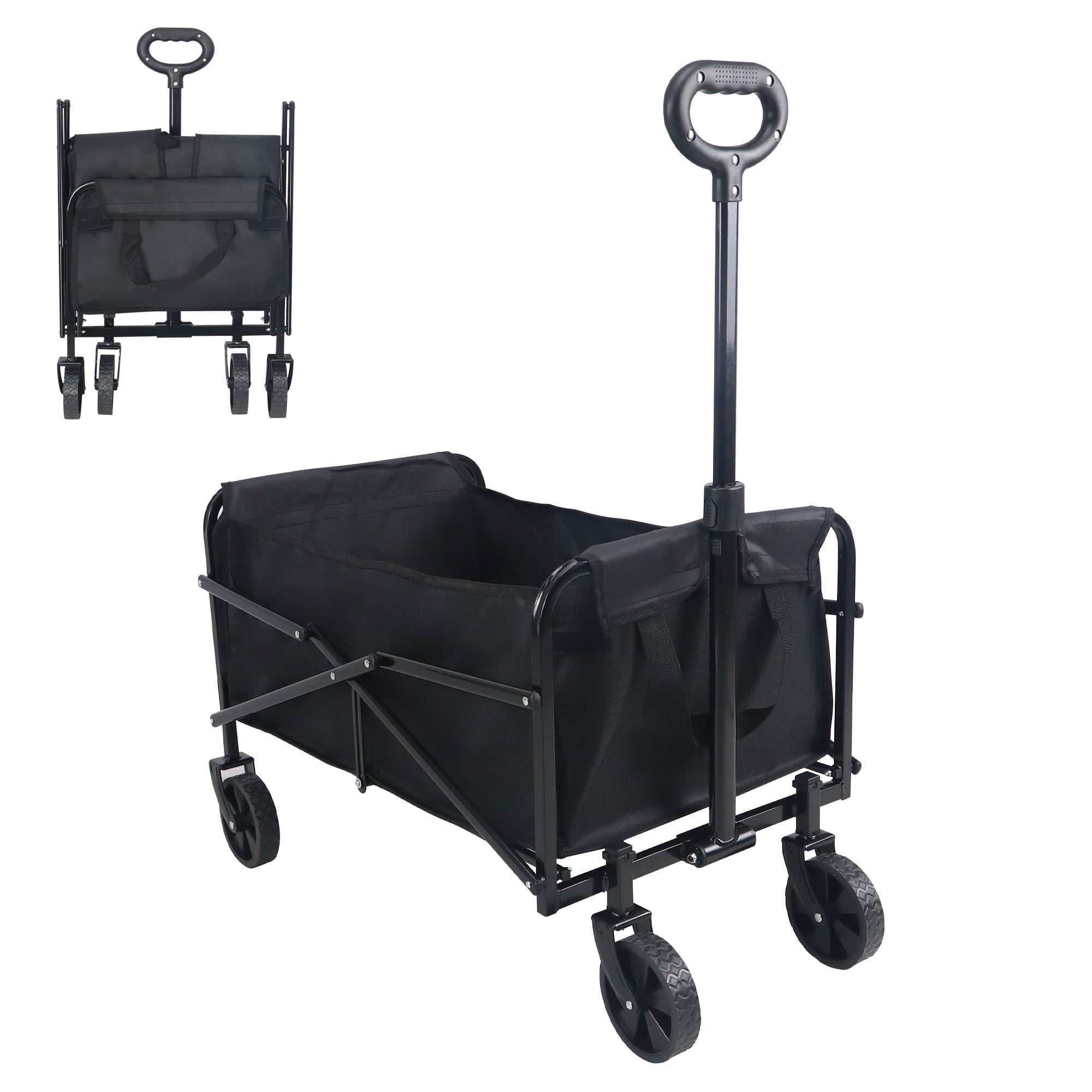 Meghna Heavy-Duty Collapsible Wagon, 600D Oxford, All-Terrain Wheels ...