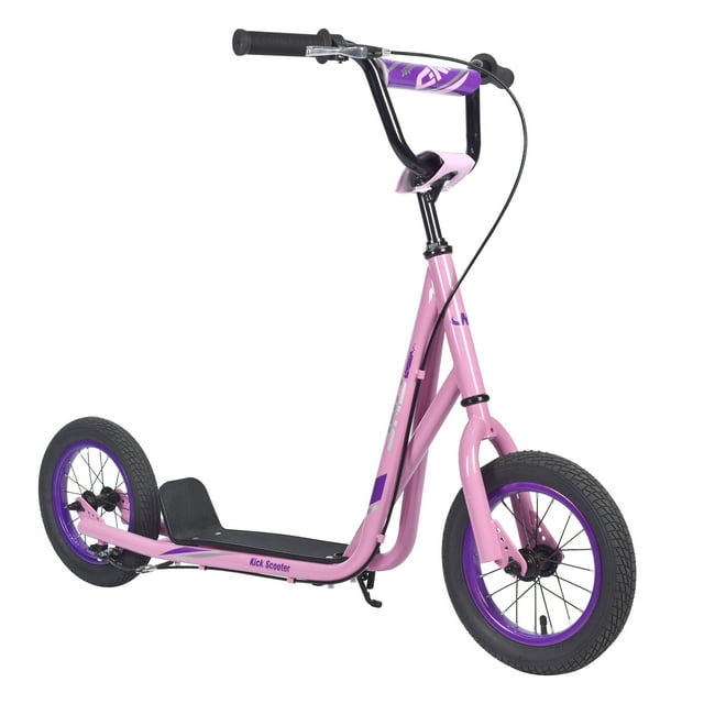 Meghna Kick Scooter 12 inch with Adjustable Handlebar Inflatable Wheels ...