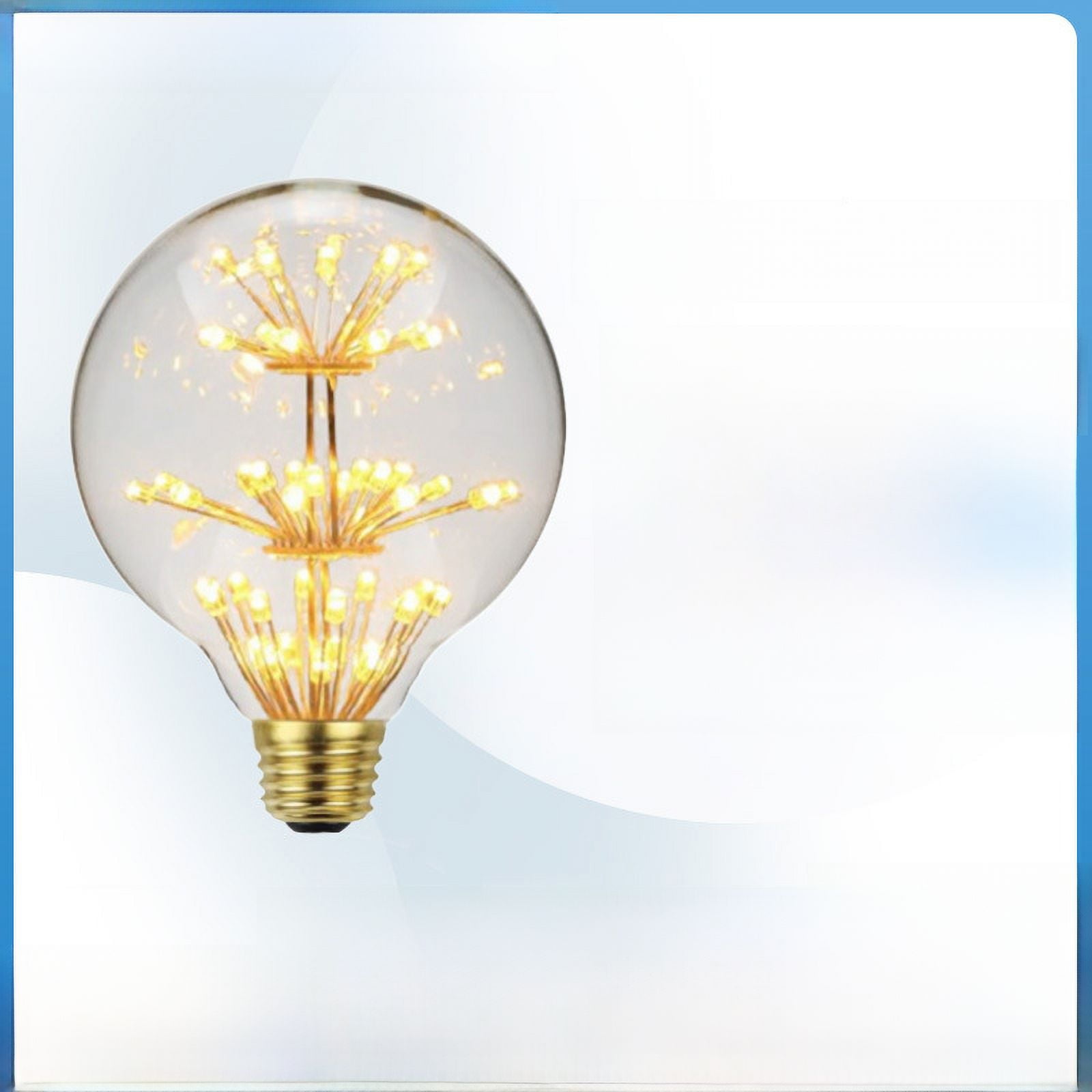 Megngio 3W colorful gypsophila G125 bulb retro led bulb decoration E27 ...