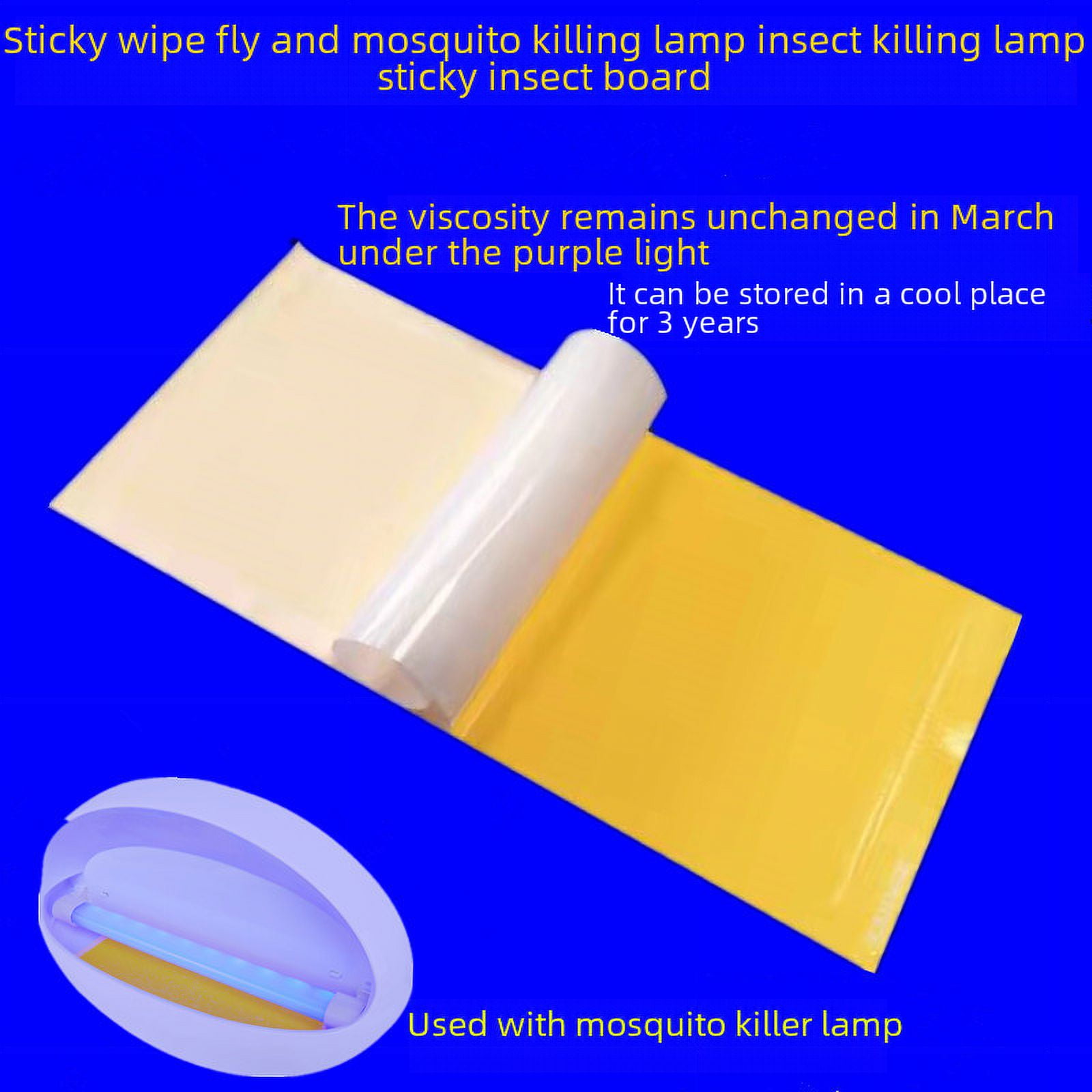 Megngio Adhesive mosquito killing paper fly killing lamp sticky paper ...