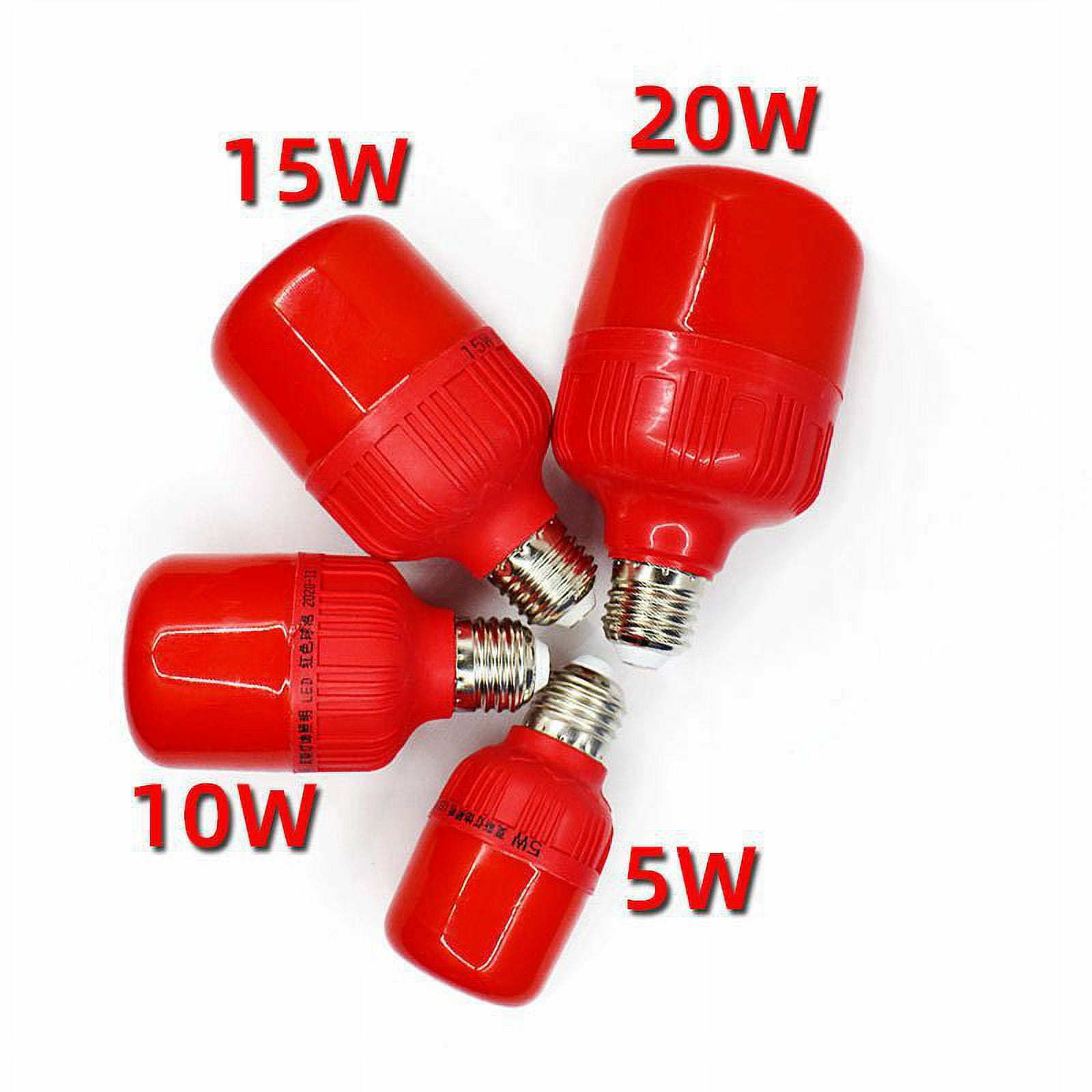 Red led bulb cage bulb red light e27 screw 5W10W/20W 50W lantern Buddha ...