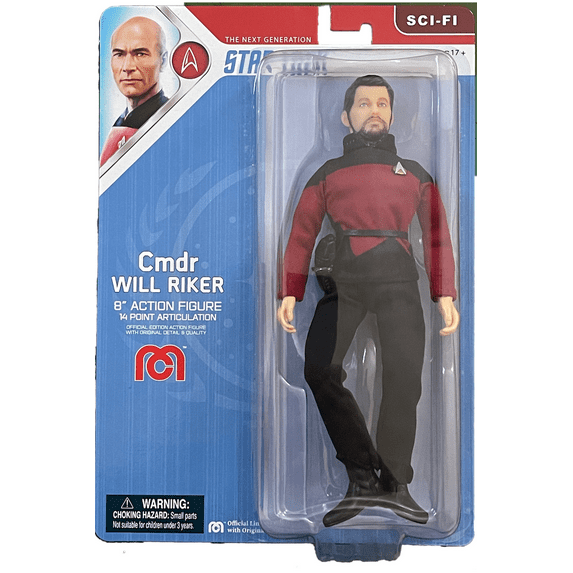 Mego Star Trek Wave 13 - Will Riker 8" Action Figure - Walmart.com