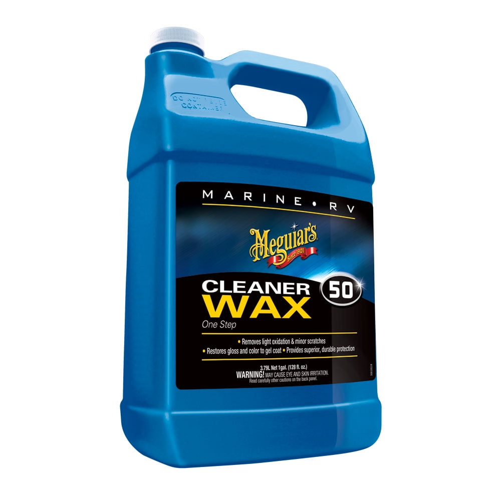 Meguiar's #50 Boat/RV Cleaner Wax - Liquid 1 Gallon | Bundle of 2 Each ...