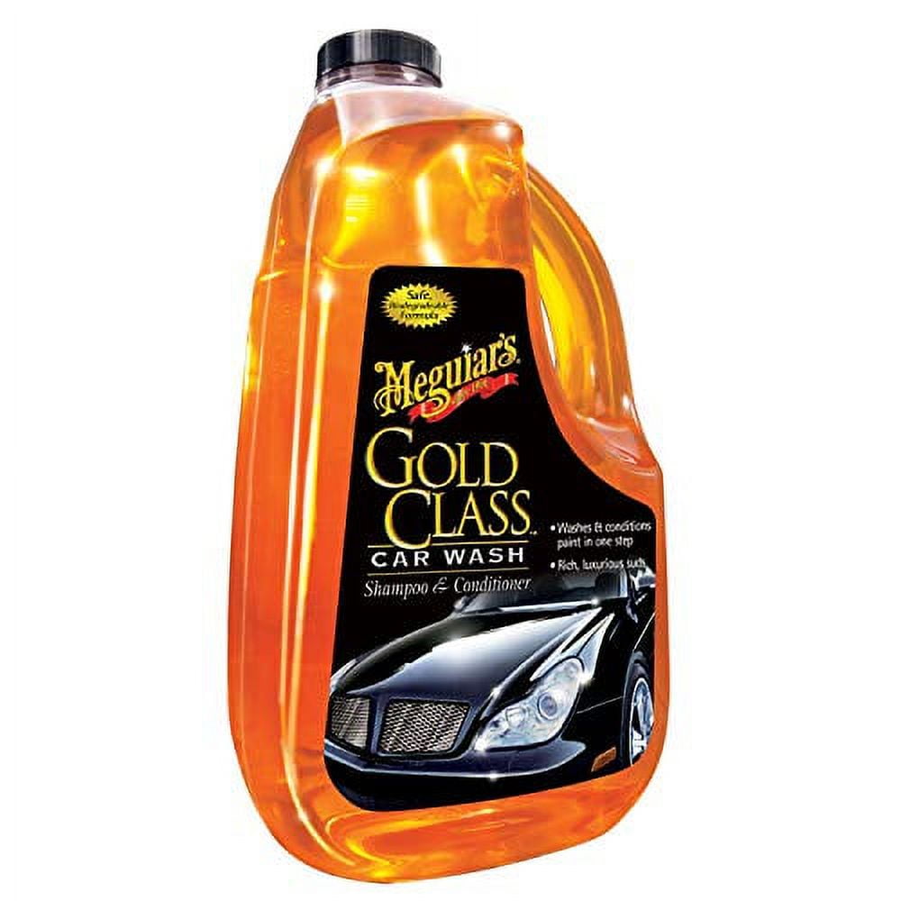 Meguiar’s Gold Class Car Wash - Shine & Wax Auto Detailing Soap - Foam ...