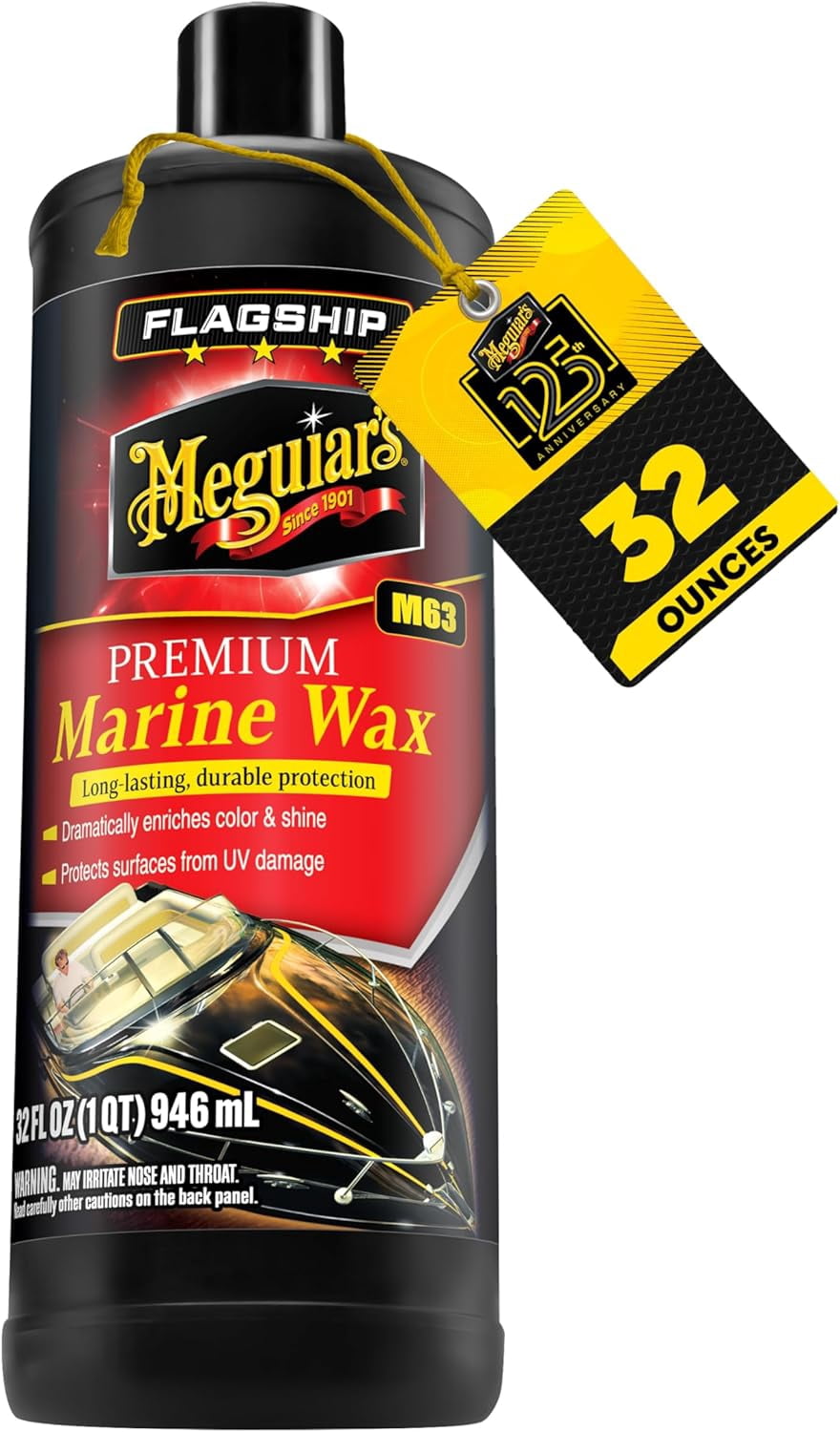 Meguiar’s Flagship Premium Marine ax, M6332, Easy-to-Use Boat Polish ...