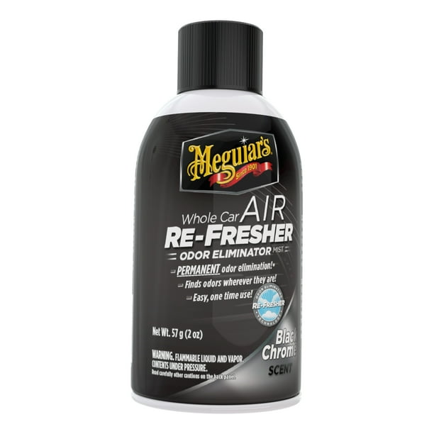 Meguiar's G181302 Whole Car Air Re-Fresher Odor Eliminator Mist, Black ...
