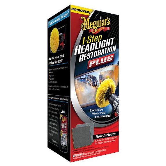 Meguiar's G1900K Headlight and Clear Plastic Restoration Kit - Walmart.com