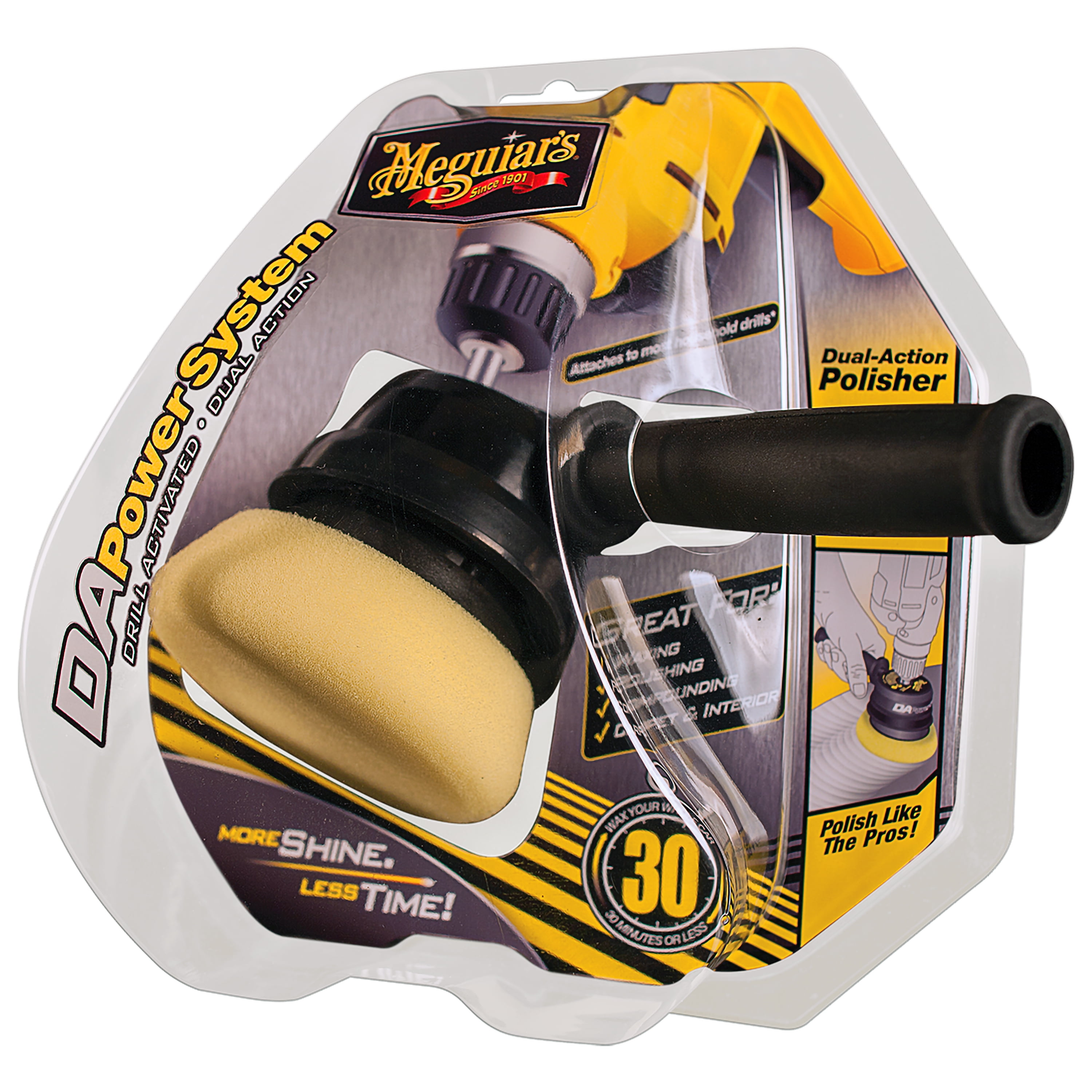 Meguiar's G3500 Dual Action Power System Tool, Car Polish Foam Pad ...