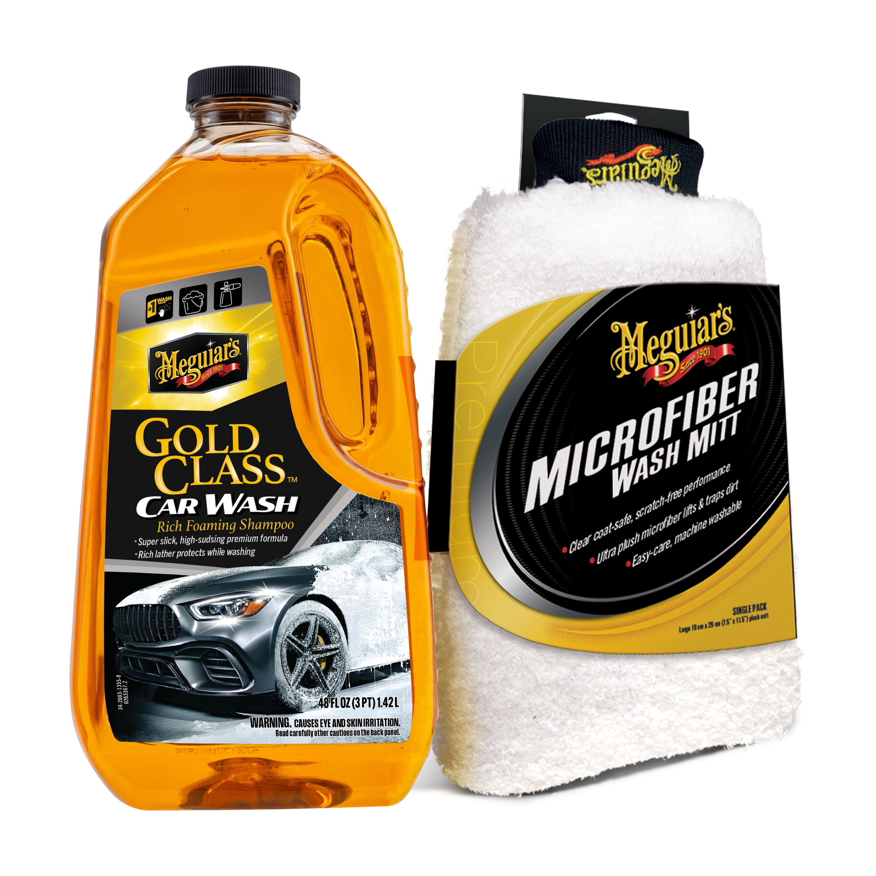 Meguiar's G7148 Gold Class Car Wash Shampoo and Conditioner - 48 fl oz ...