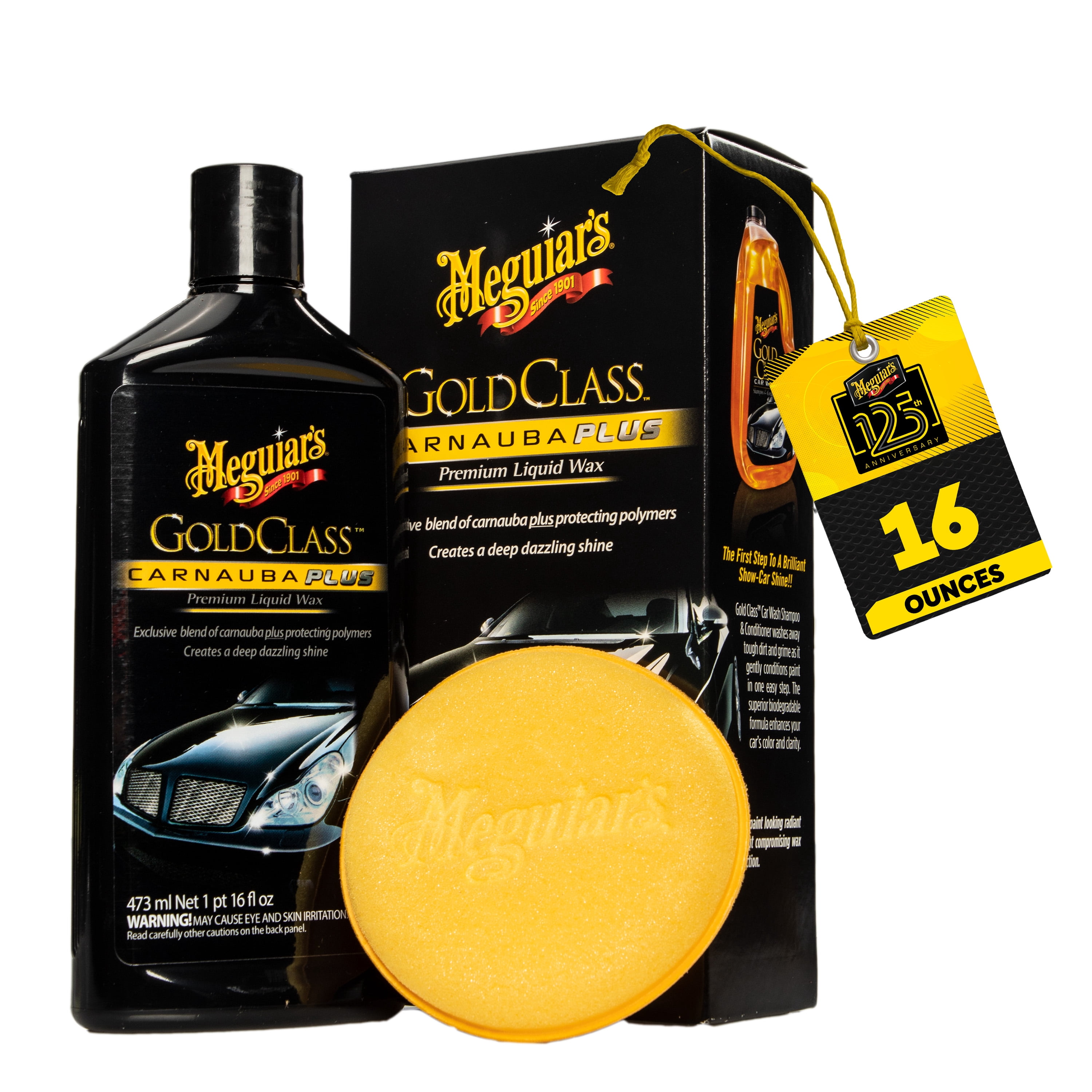Meguiar's, Carnauba Liquid Wax, 16.0 fl oz, Gold Class Premium ...