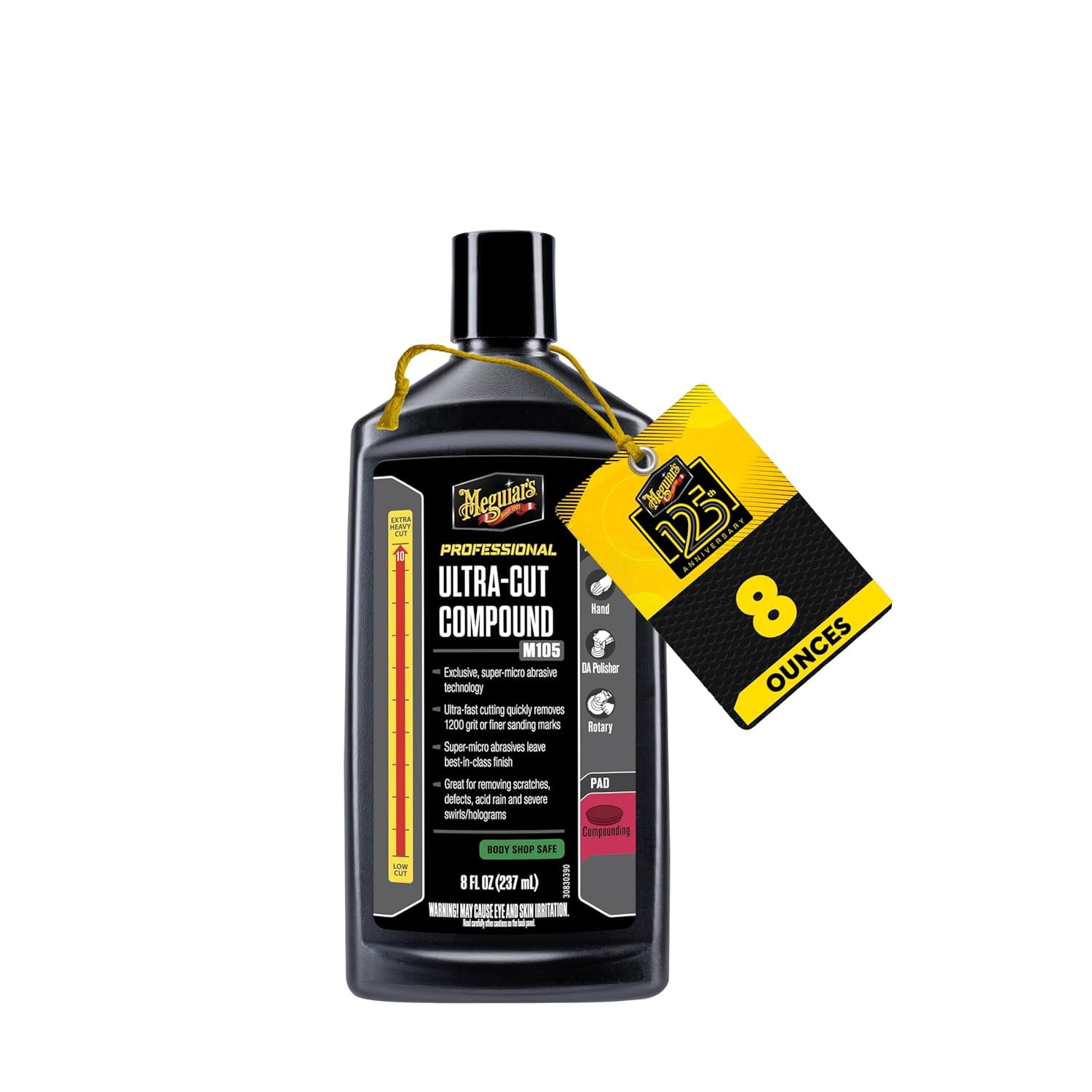 Meguiar’s Mirror Glaze M105 Ultra-Cut Compound, Pro-Grade Car Compound ...