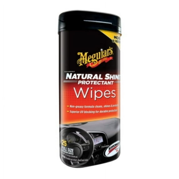 Meguiar's Natural Shine Protectant Wipe (25 wipes) - Walmart.com