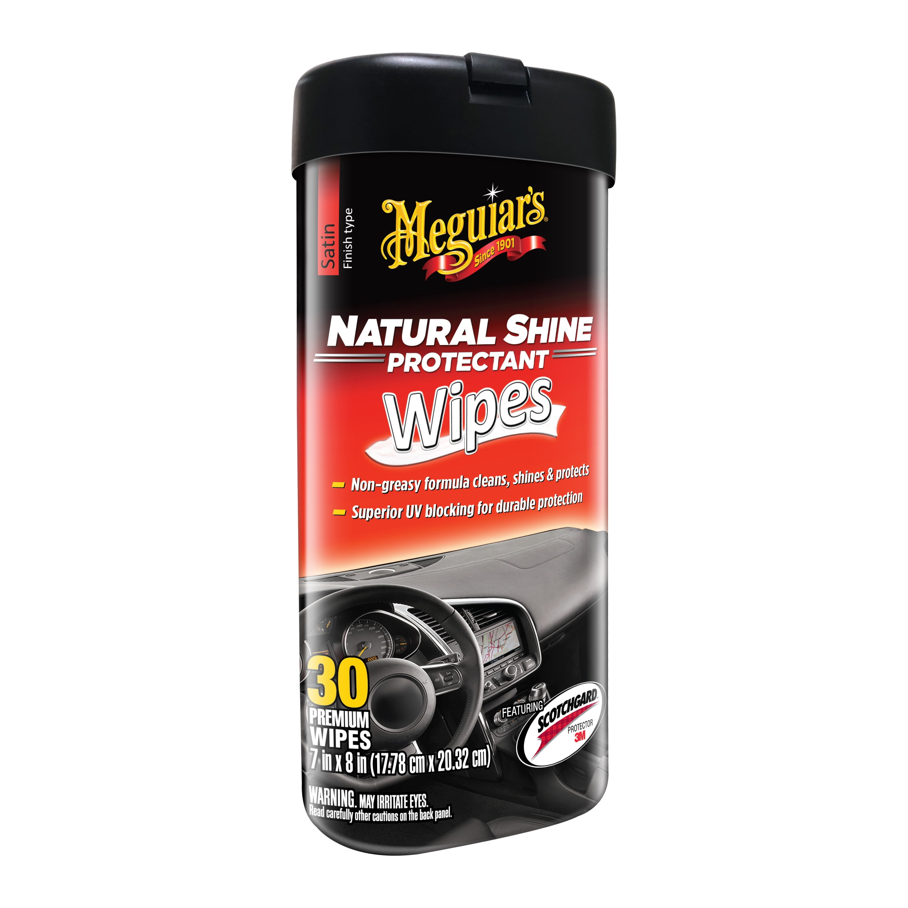 Meguiar's Natural Shine Protectant Wipe (25 wipes) - Walmart Business ...