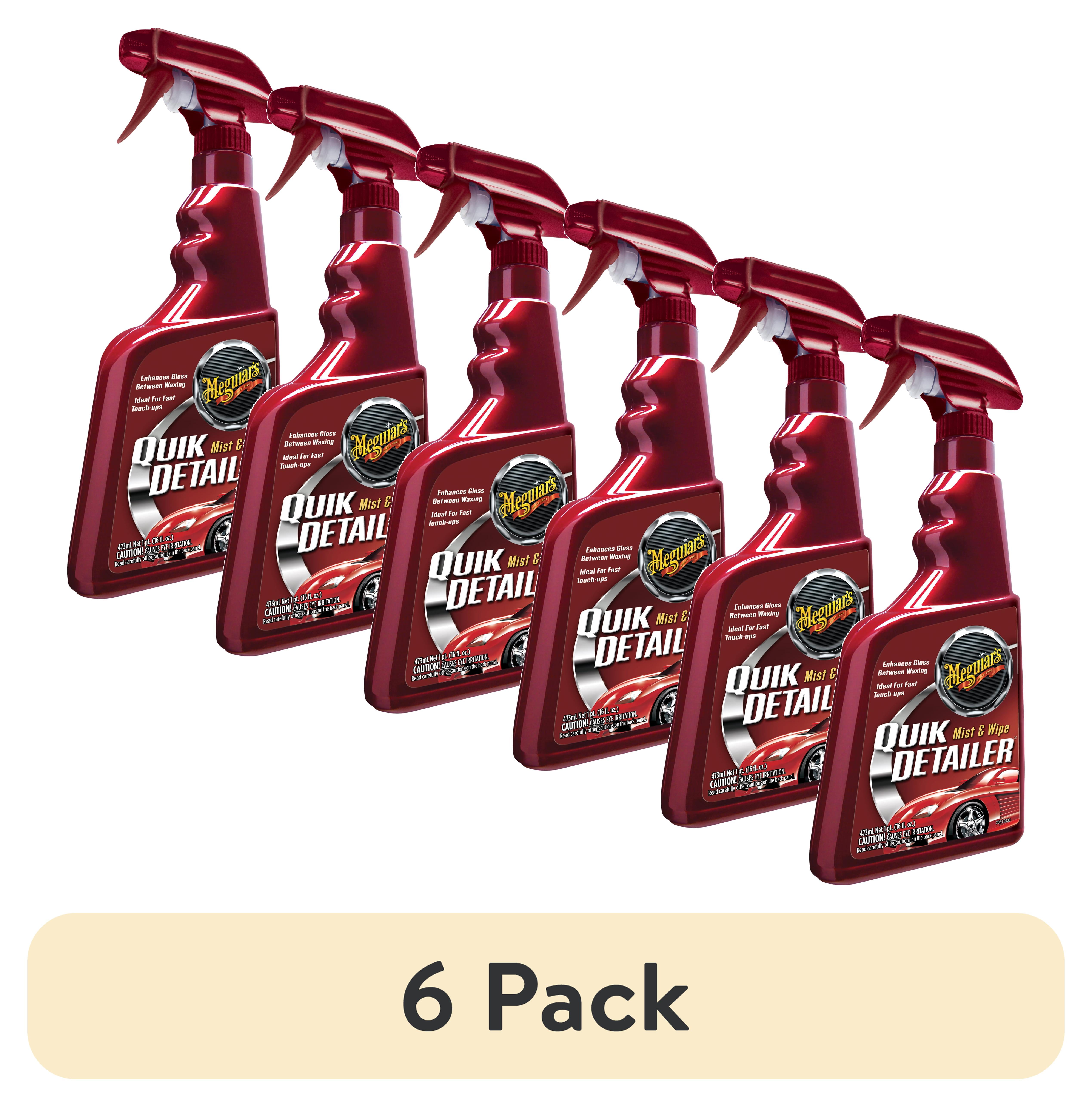(6 pack) Meguiar's Quik Detailer Mist and Wipe, A3316, 16 oz - Walmart.com