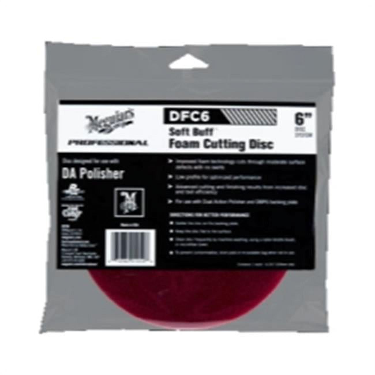 Meguiars DFC6 6 in. Soft Buff Dual Action Foam Cutting Disc - Walmart.com